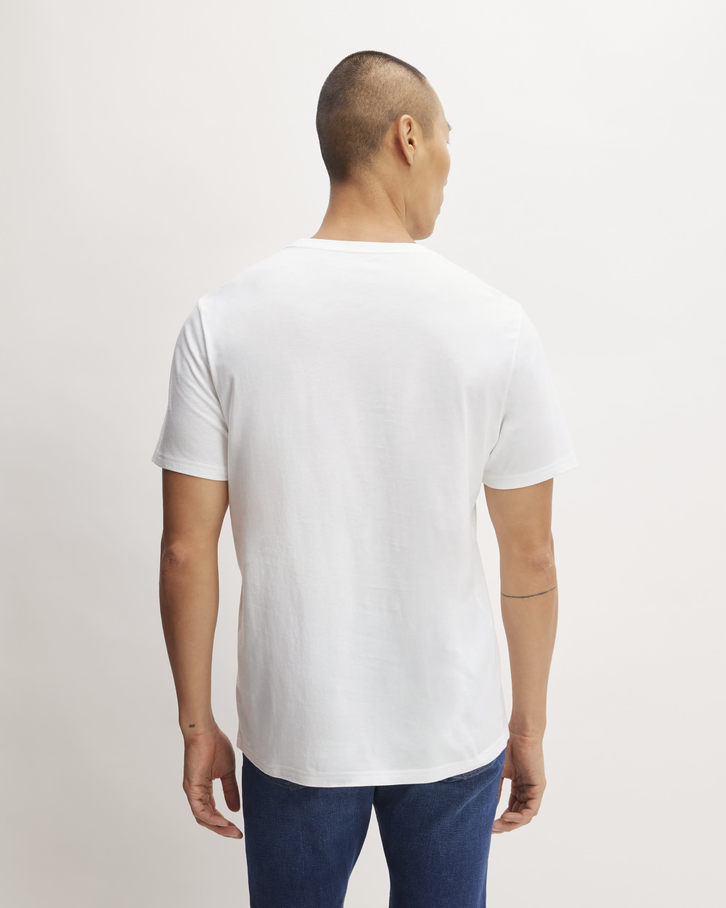 The Essential Organic Crew White – Everlane
