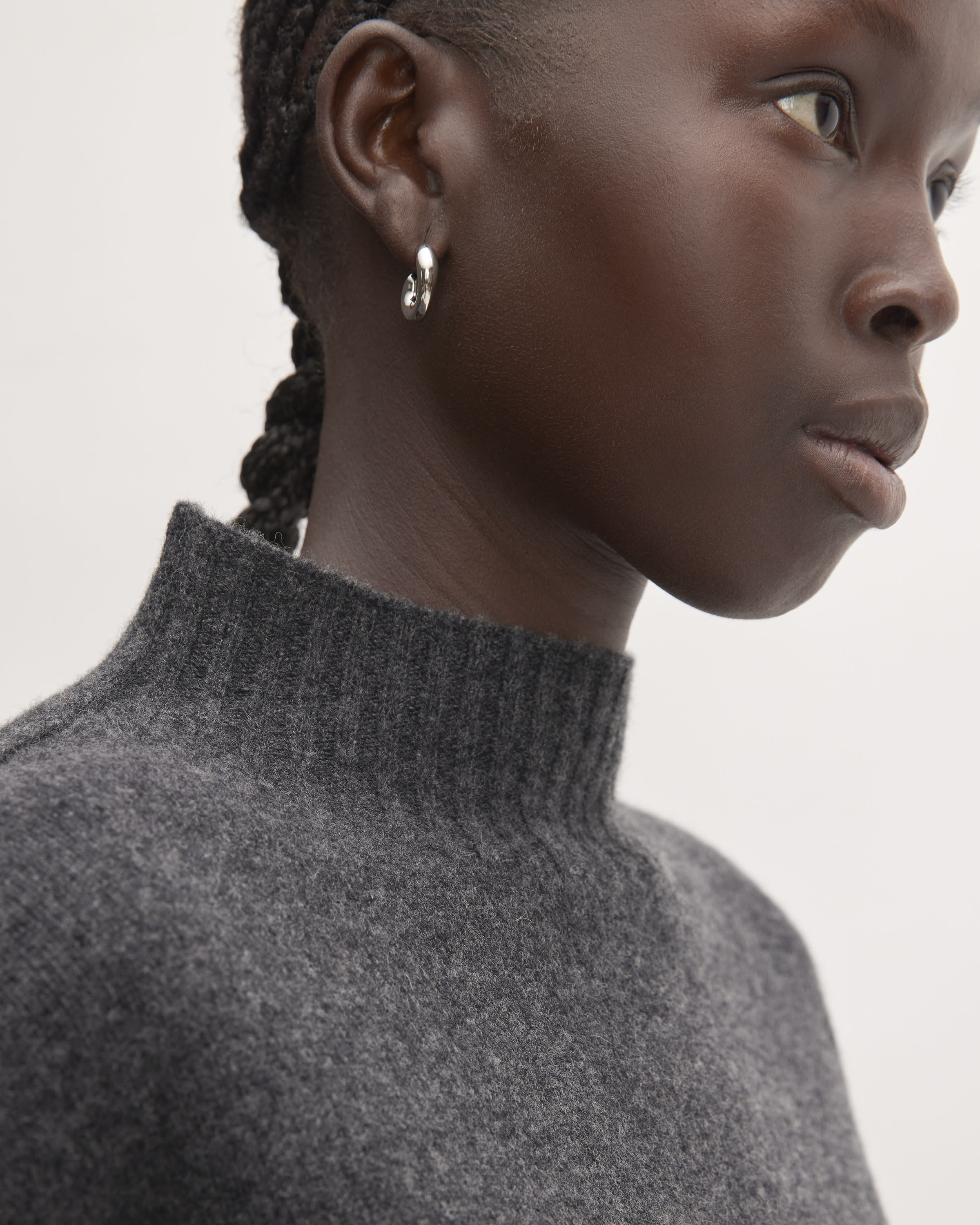 The Good Merino Wool Mockneck Sweater Graphite – Everlane