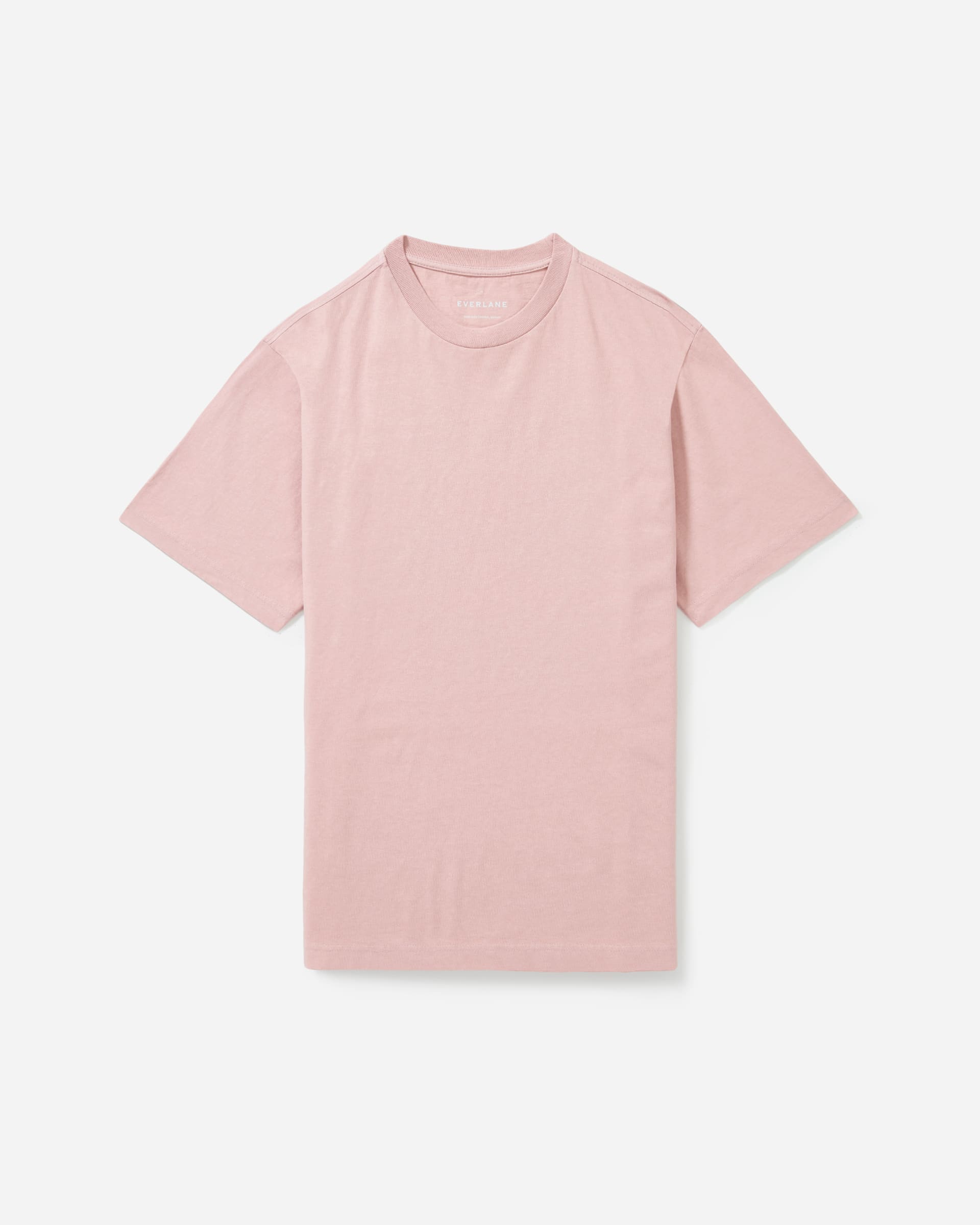 The Premium-Weight Relaxed Crew | Uniform Washed Faded Pink – Everlane