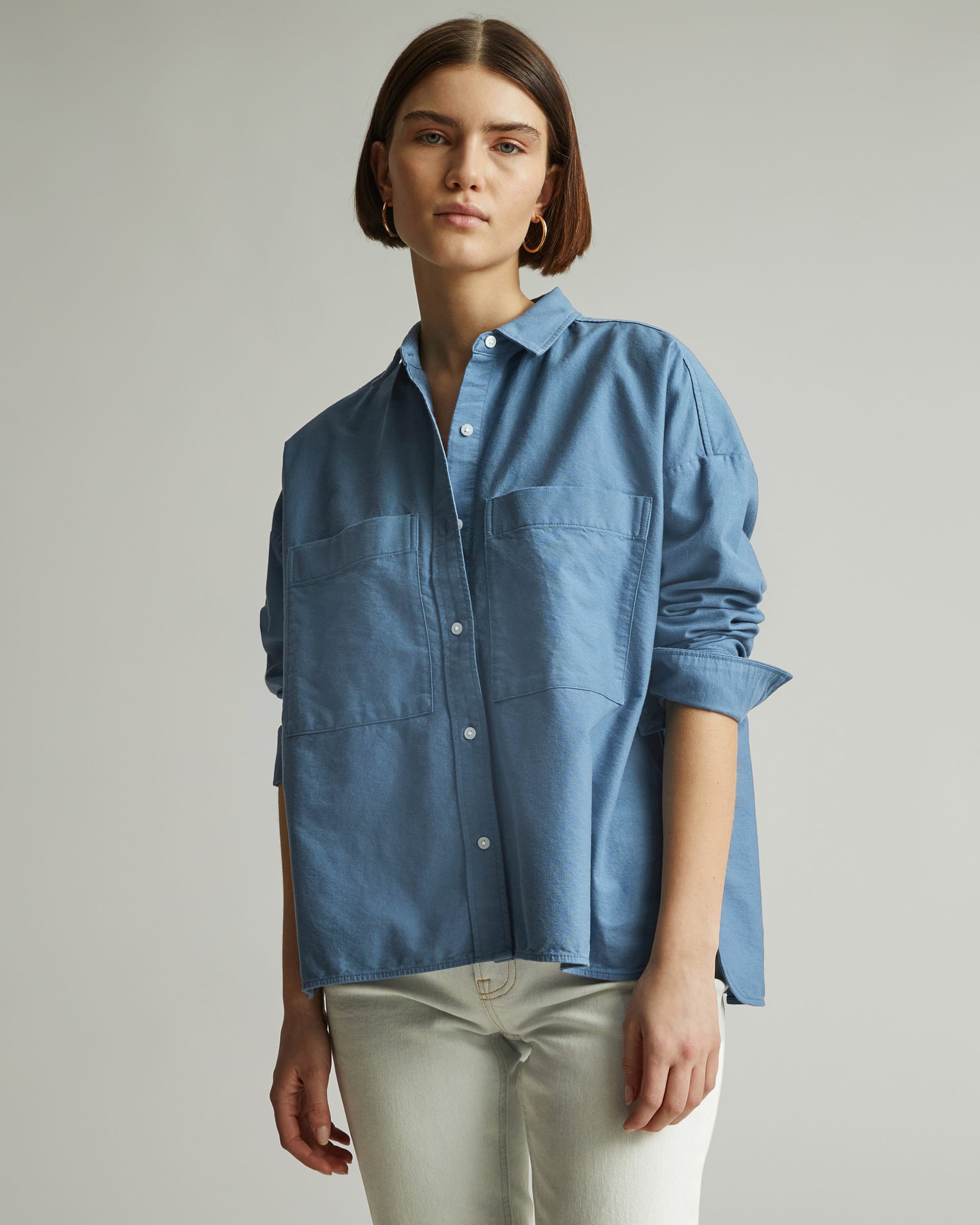 The Boxy Oxford Bluefin – Everlane