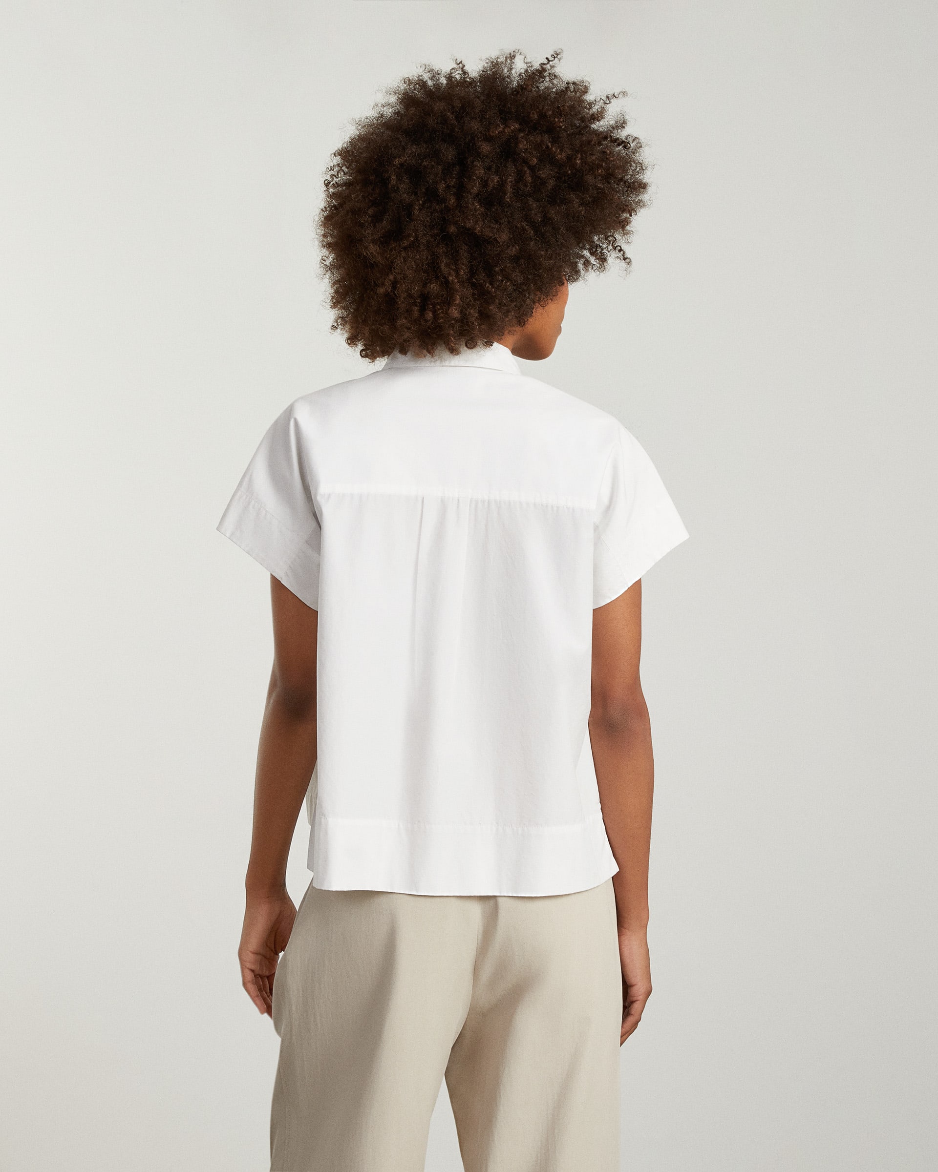 The Short-Sleeve Box Shirt White – Everlane