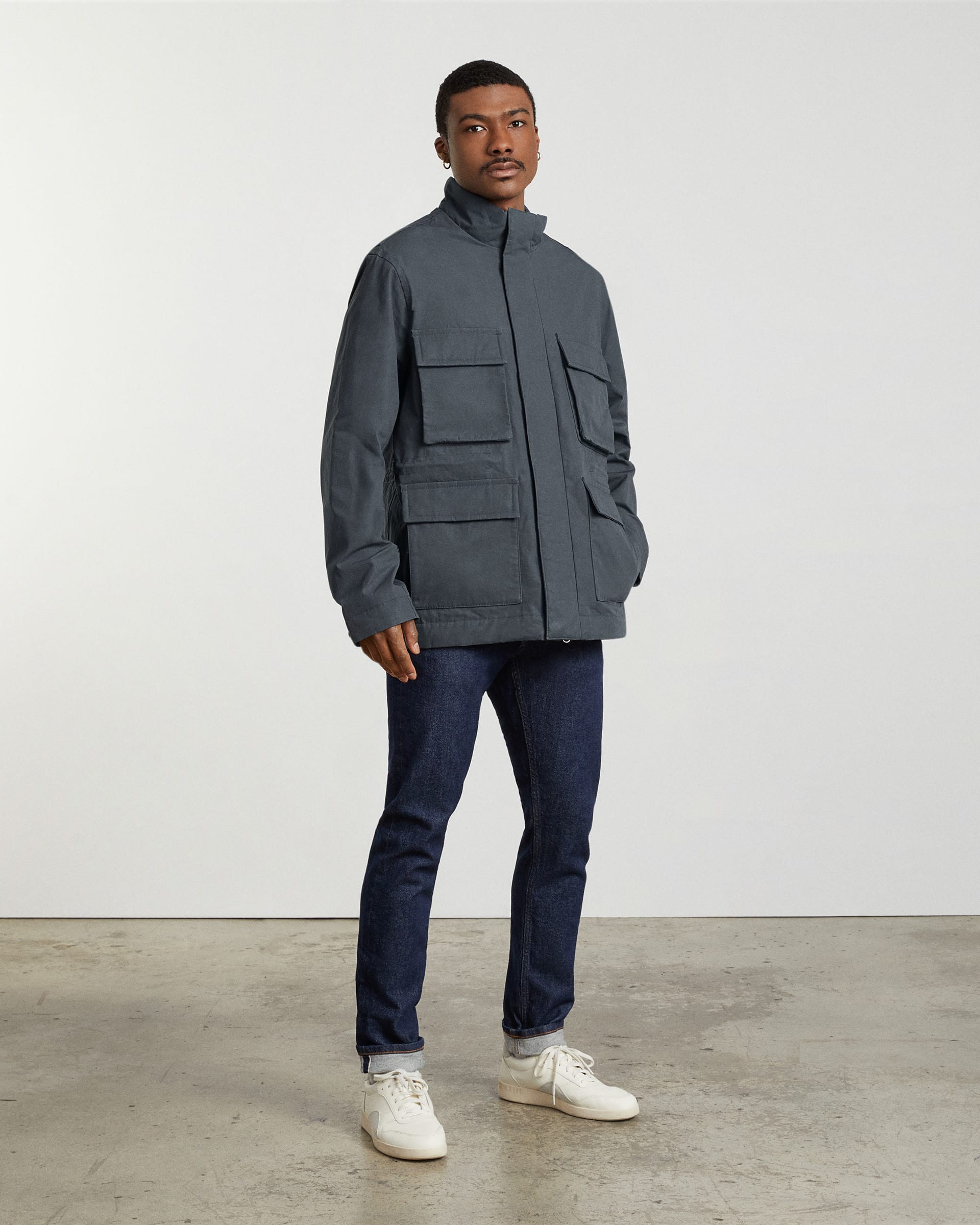 The Waxed Cotton Jacket Slate – Everlane