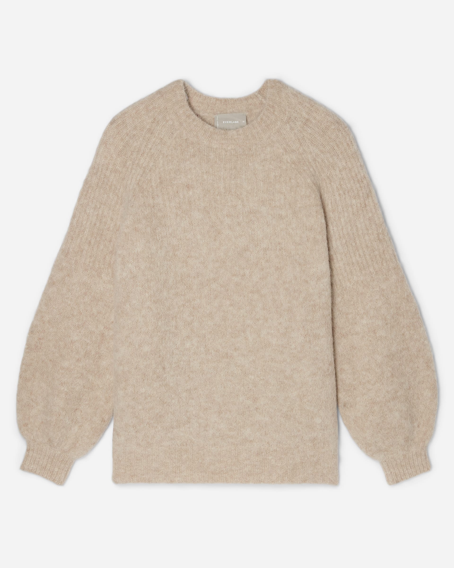 The SuperFuzz Alpaca Oversized Crew Light Oat – Everlane