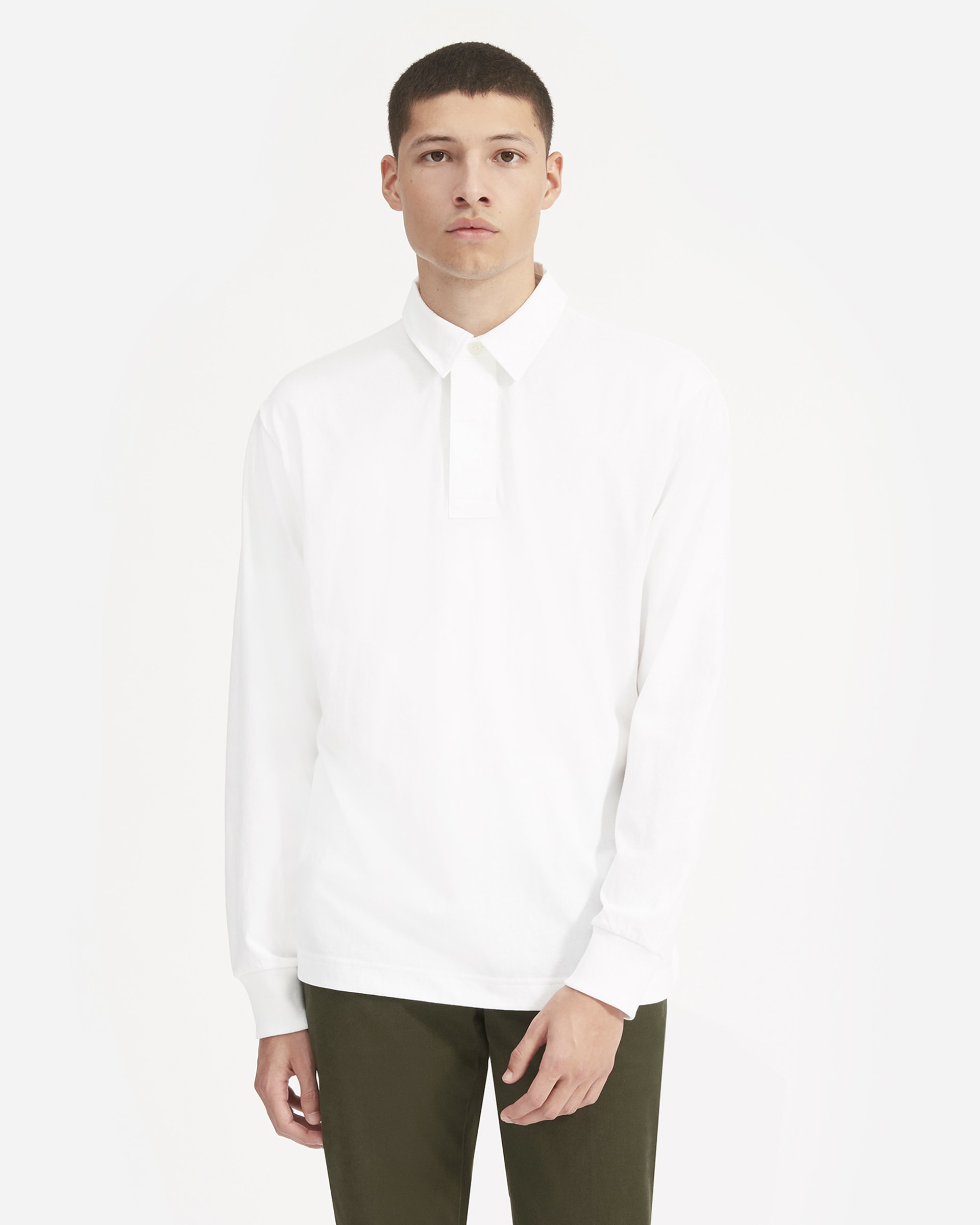 The Rugby Shirt White – Everlane
