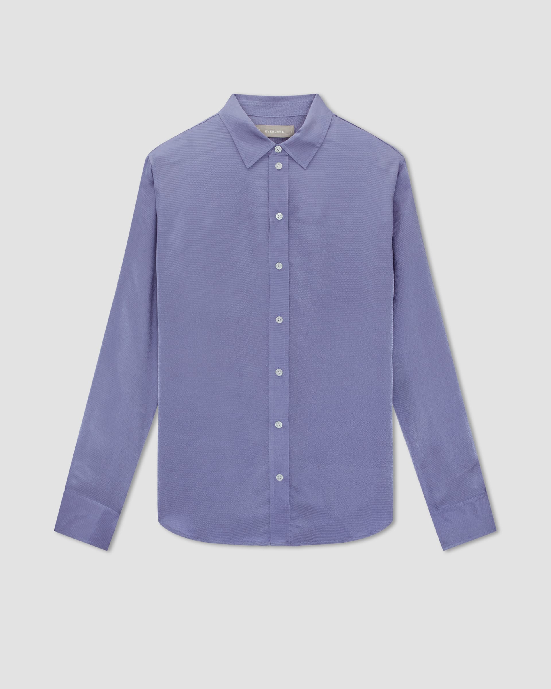 The Satin Relaxed Shirt Cornflower Blue – Everlane