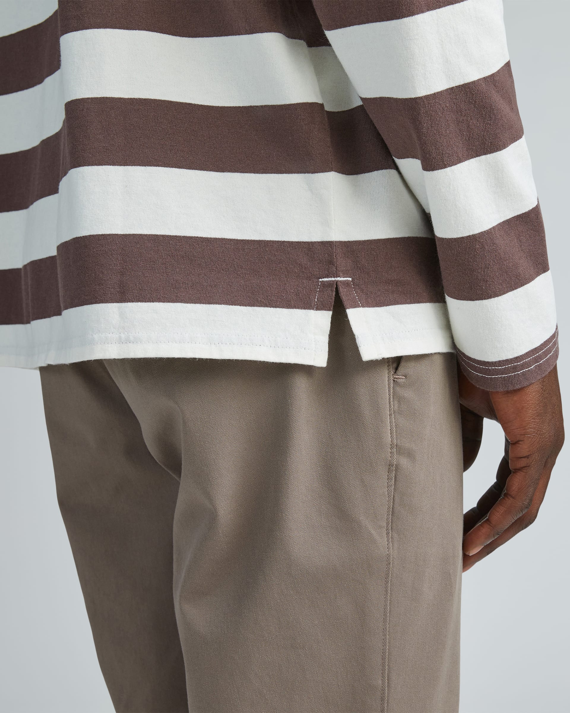 The Premium-Weight Rugby Shirt Chocolate Brown / Canvas Tan – Everlane