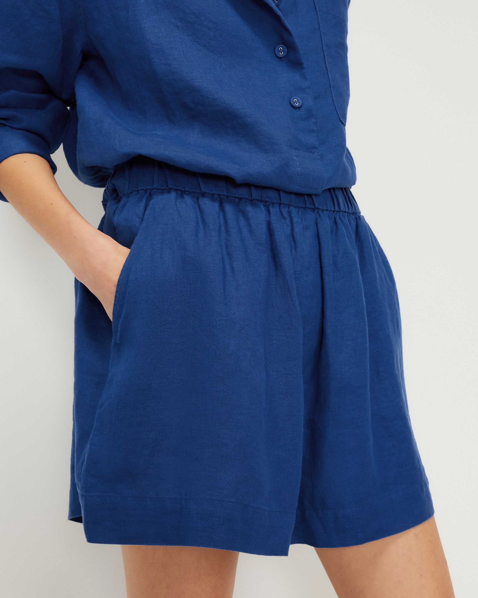 The Linen Boxer Short Mazarine Blue – Everlane