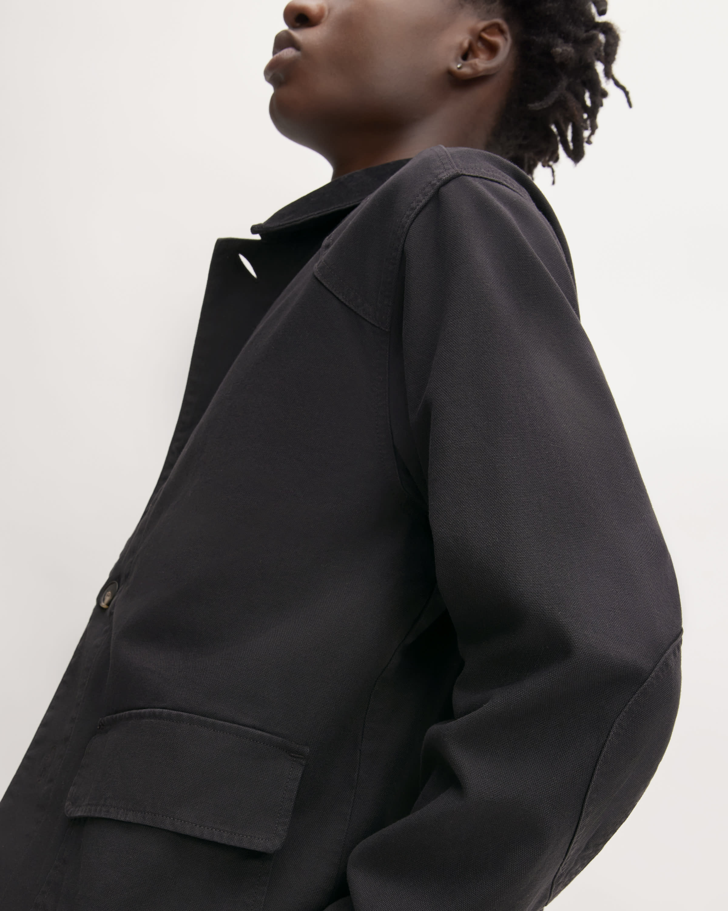 The Canvas Barn Jacket Black – Everlane