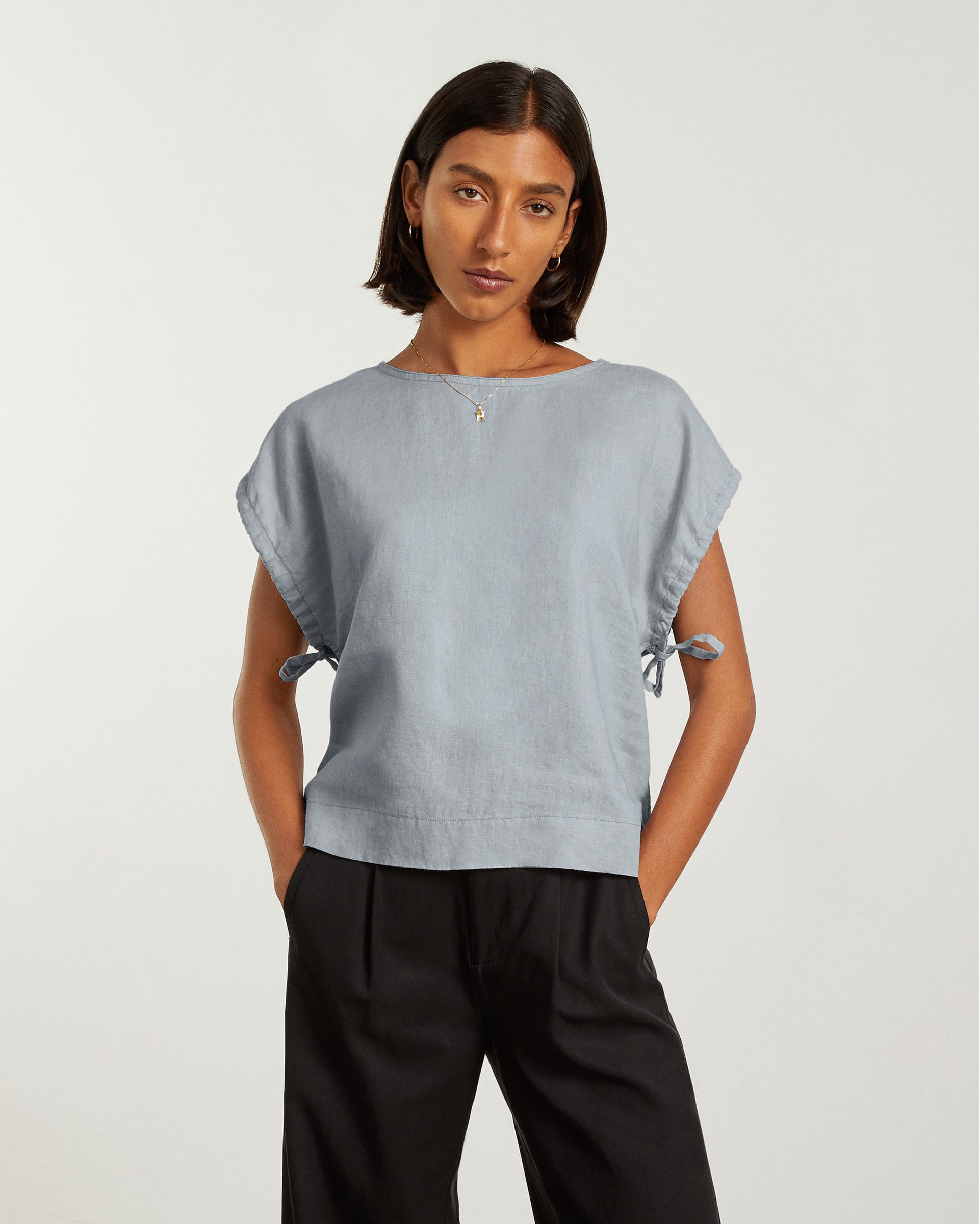 The Drawstring Tunic Sky – Everlane