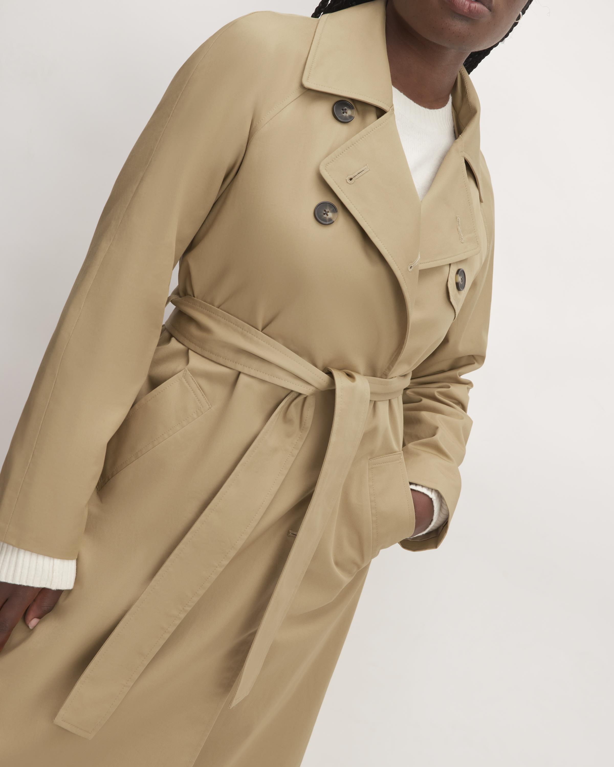 The Cotton Modern Trench Coat Cornstalk – Everlane
