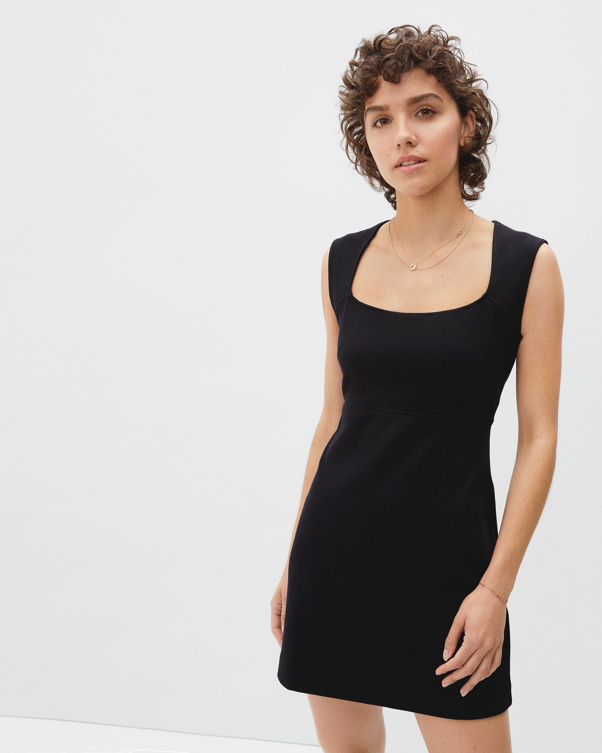 The ’90s Mini Dress Black – Everlane