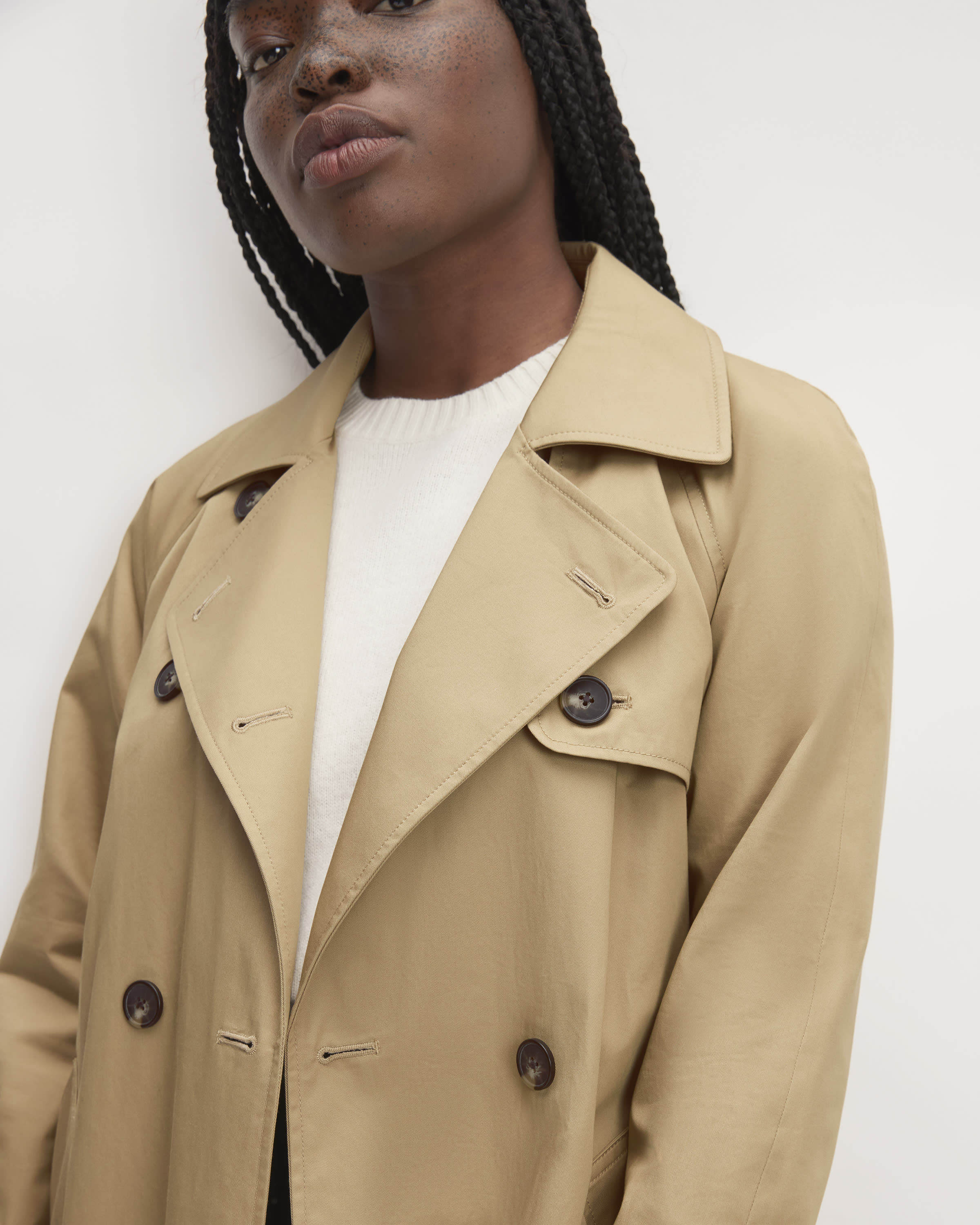 The Cotton Modern Trench Coat Cornstalk – Everlane