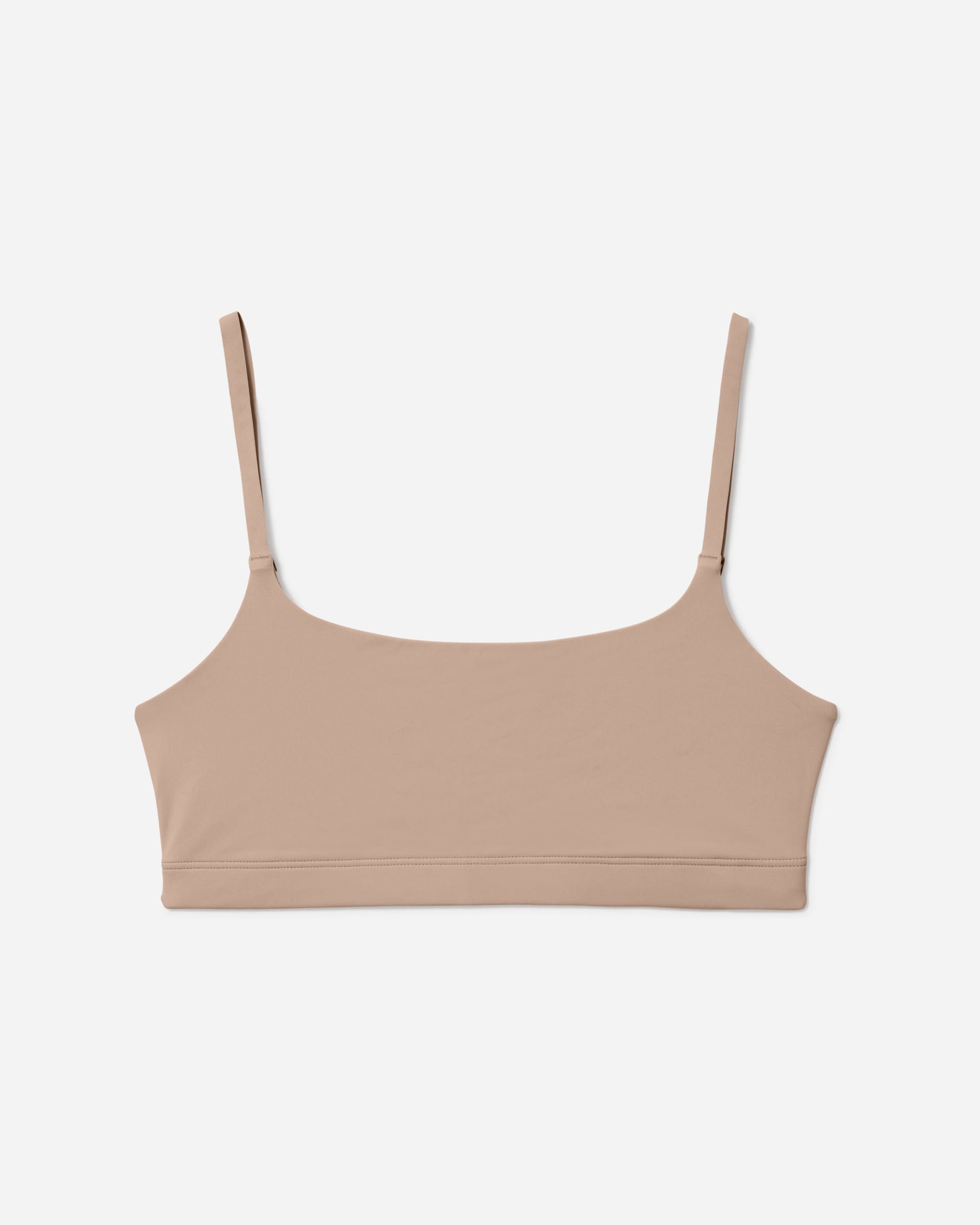 The Invisible Square-Neck Bralette Light Tan – Everlane