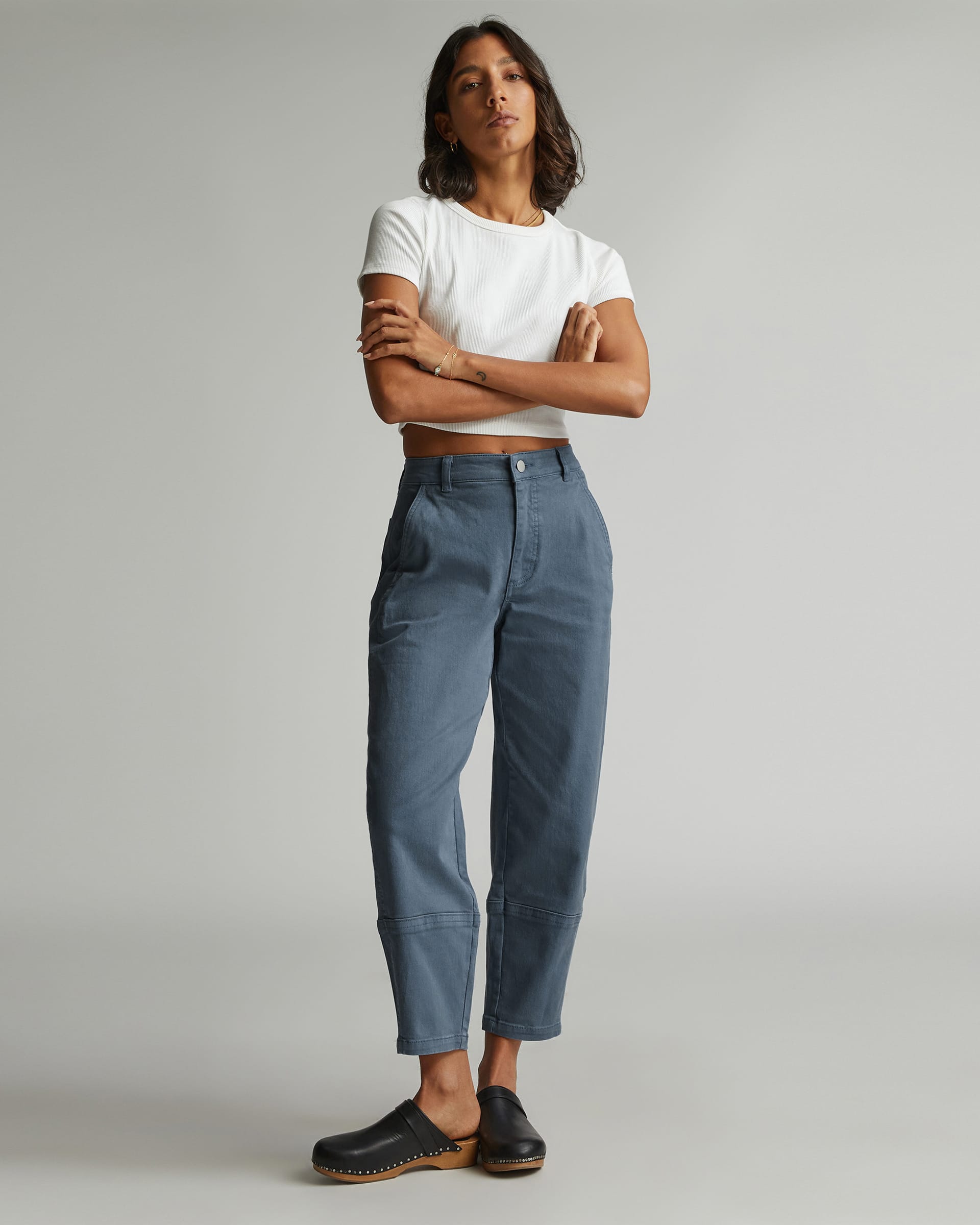 The Utility Barrel Pant Faded Blue – Everlane