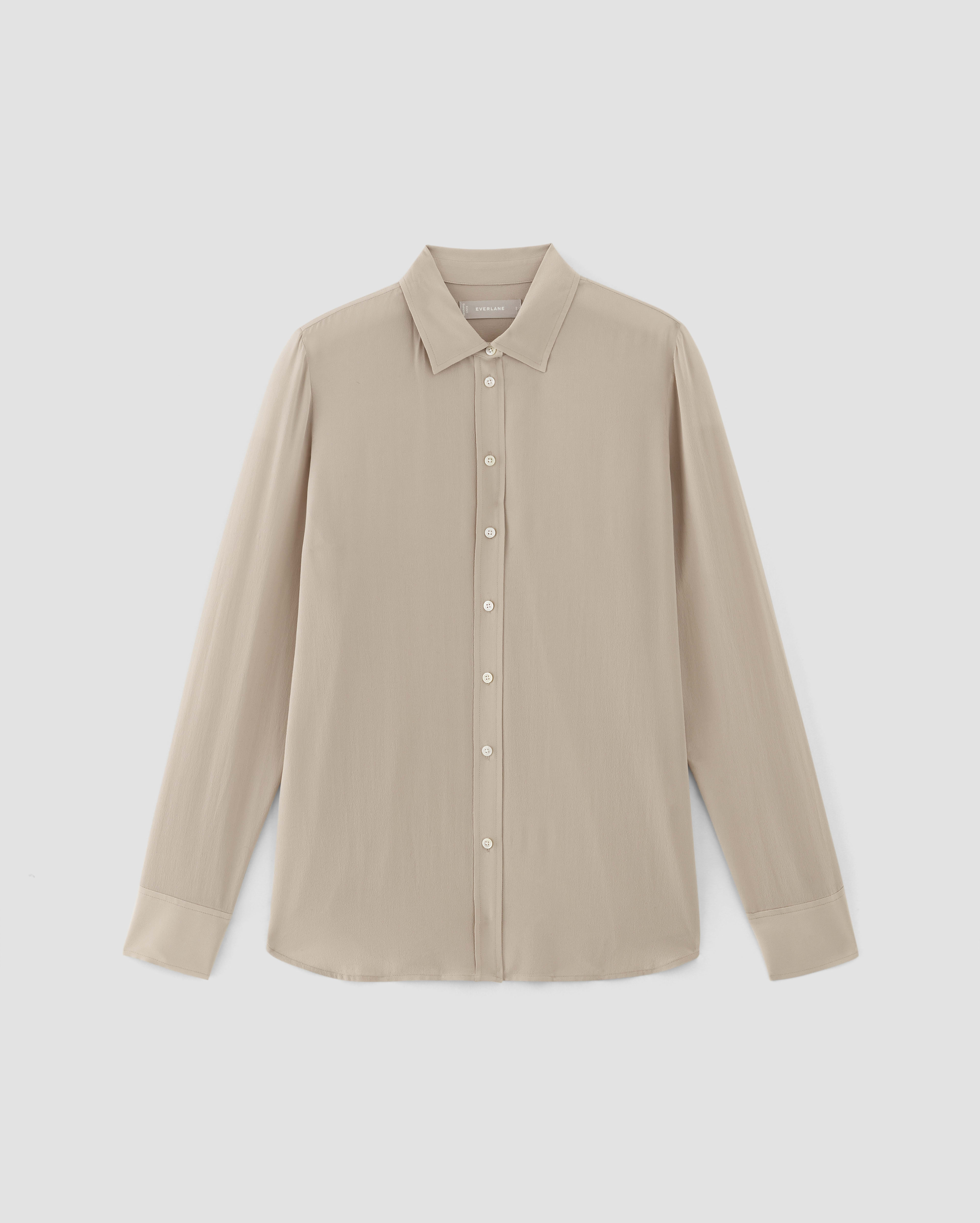 Image of The Washable Clean Silk Relaxed Shirt