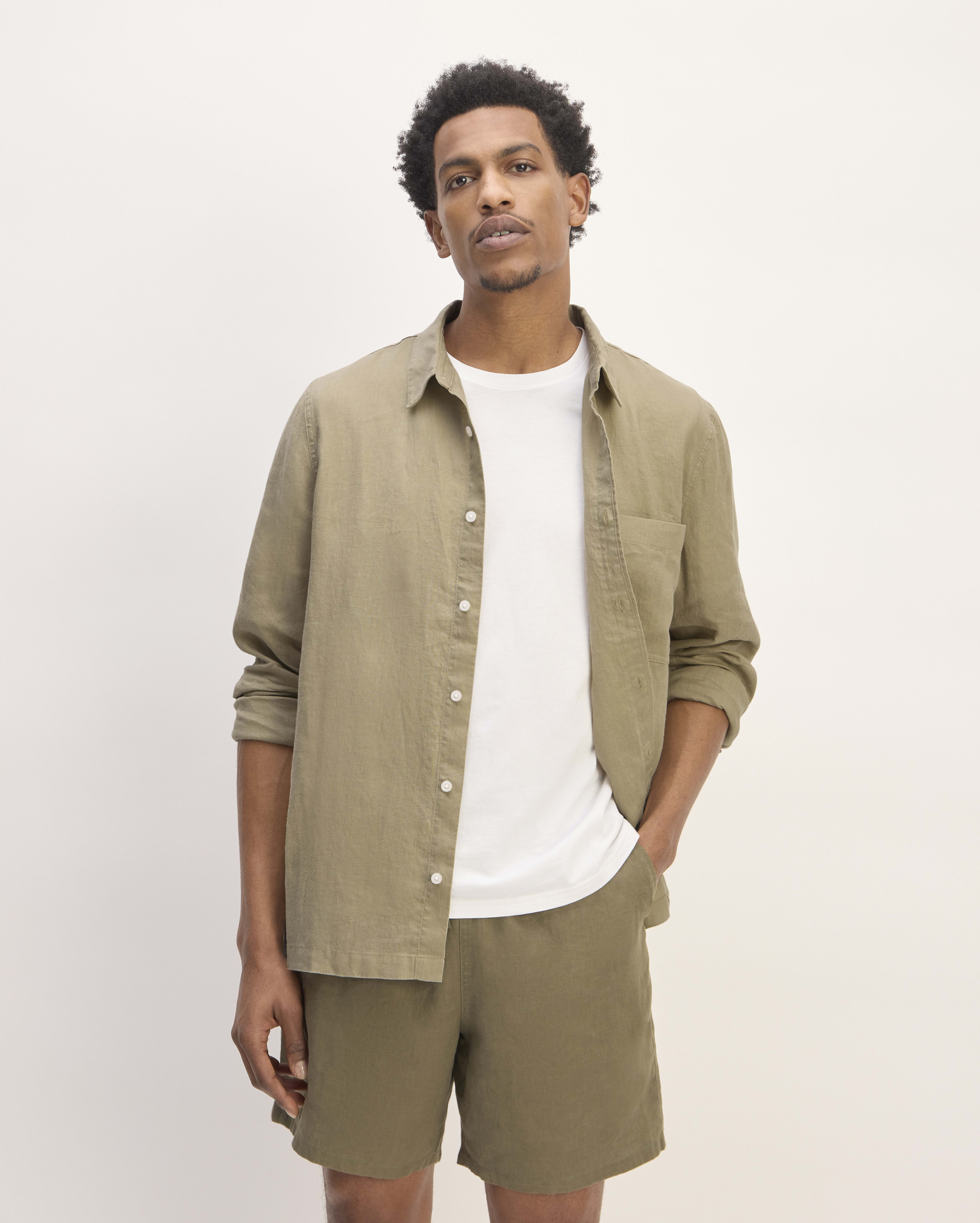 Image of The Linen Straight Hem Shirt