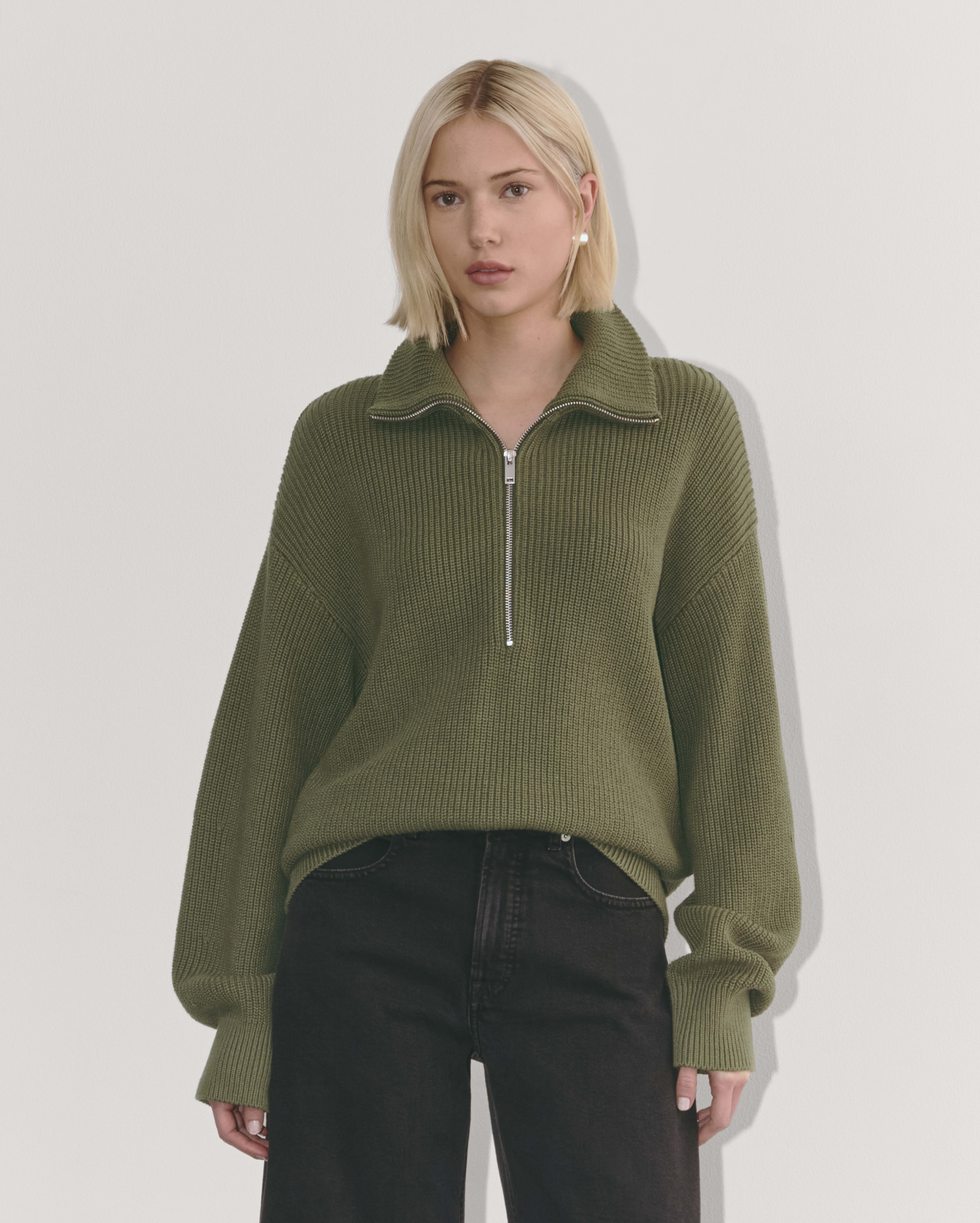 The Half-Zip in Everyday Cotton