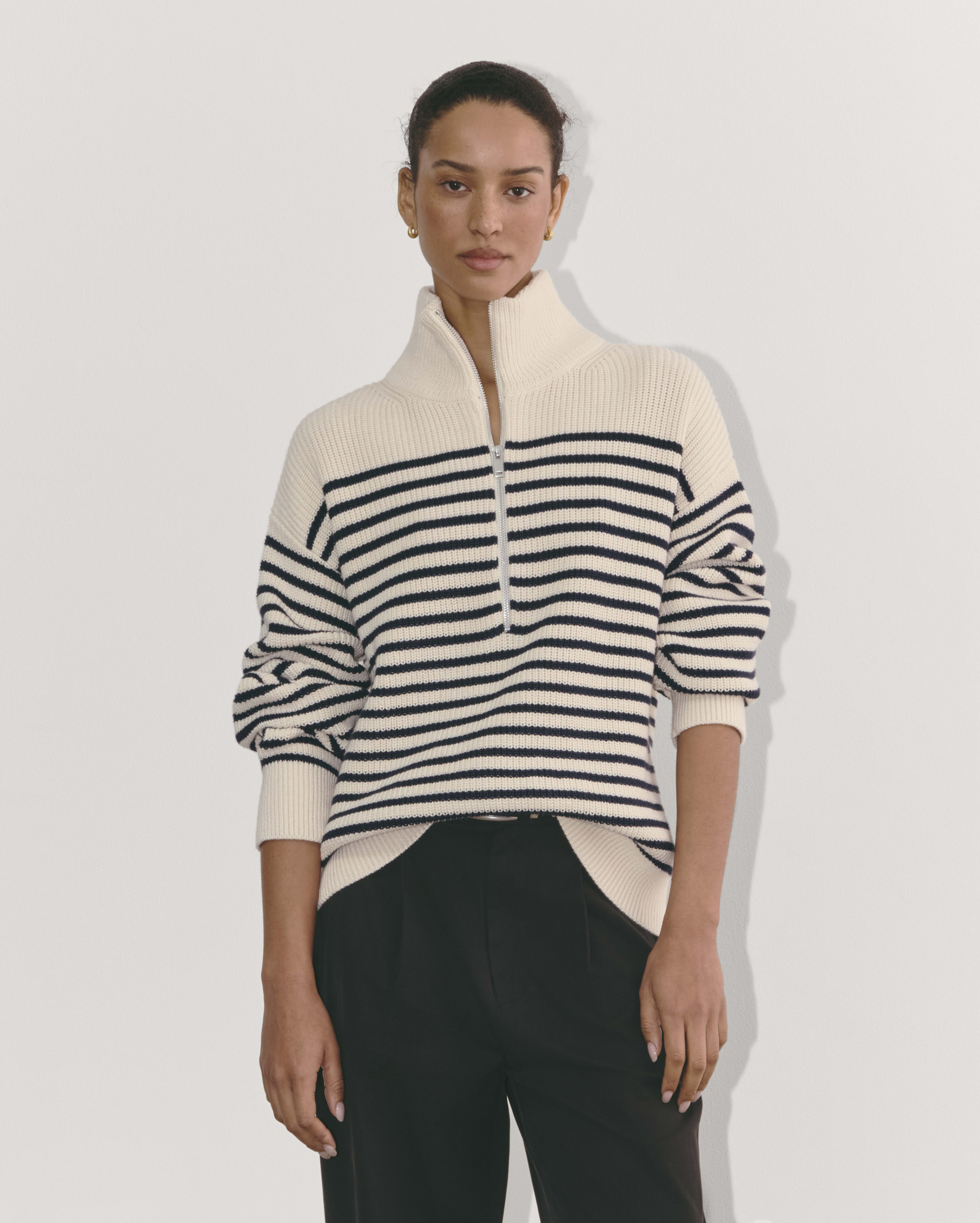 The Half-Zip in Everyday Cotton