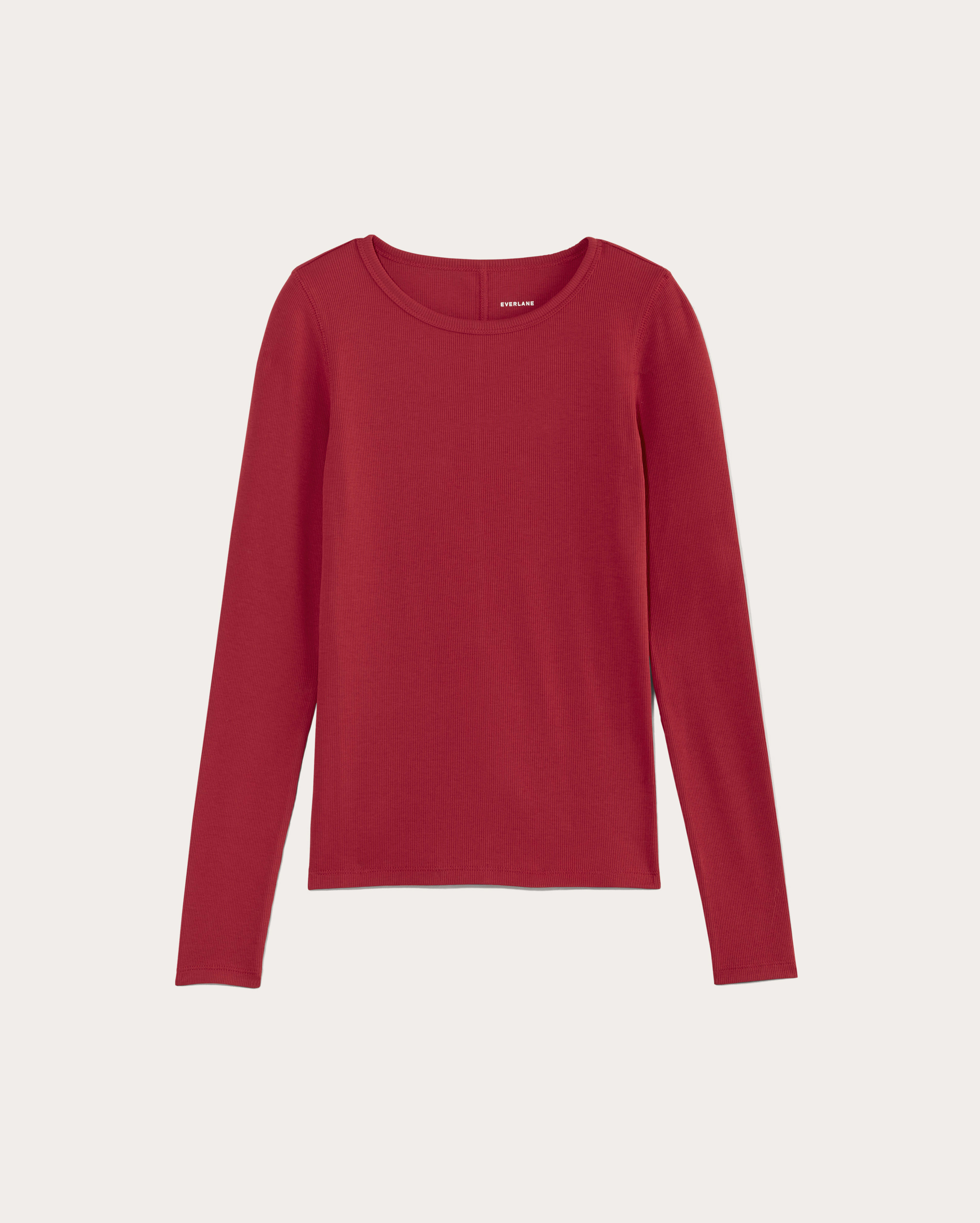 The Luxe Rib Long-Sleeve Crew