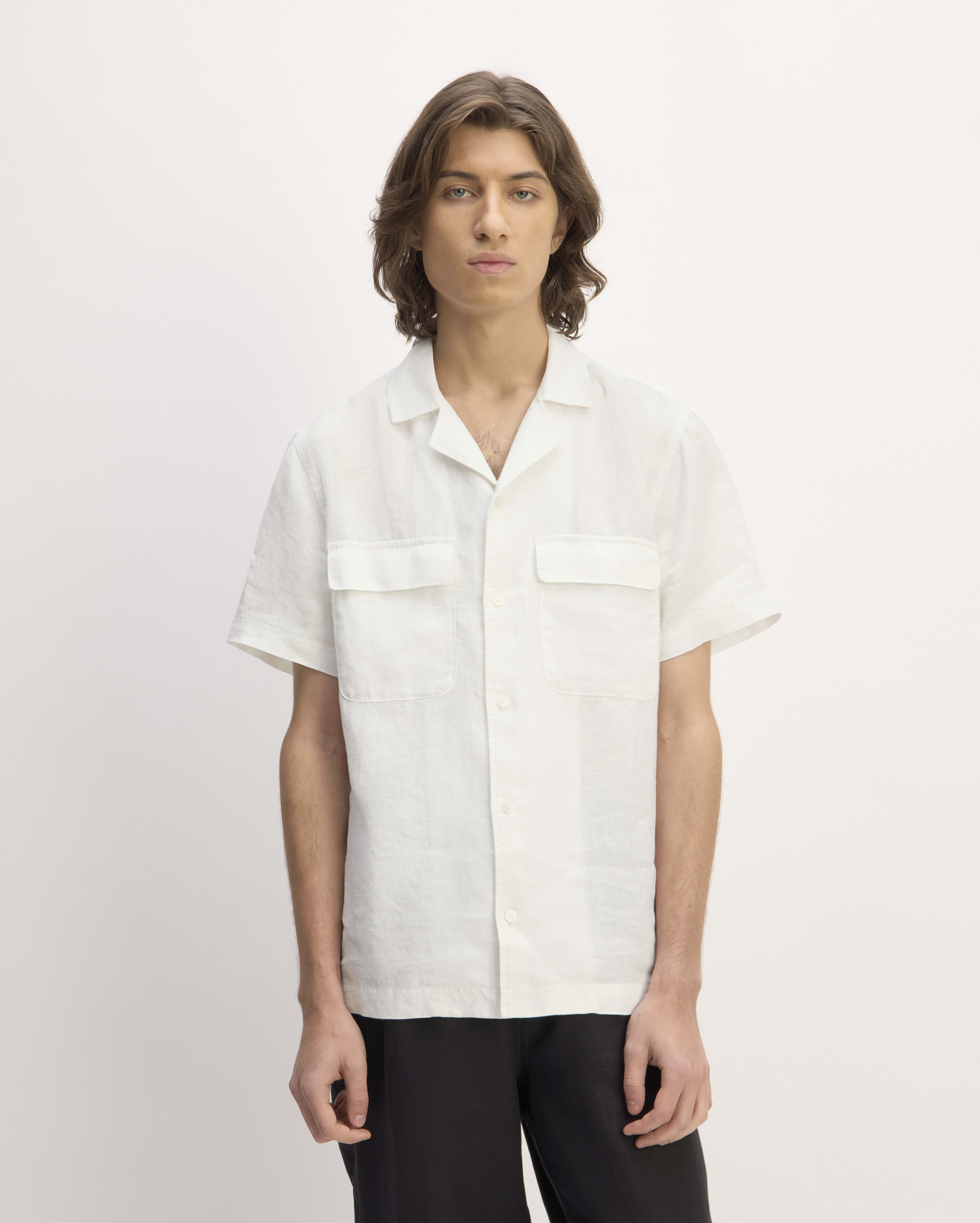 Image of The Relaxed Linen Short-Sleeve Shirt