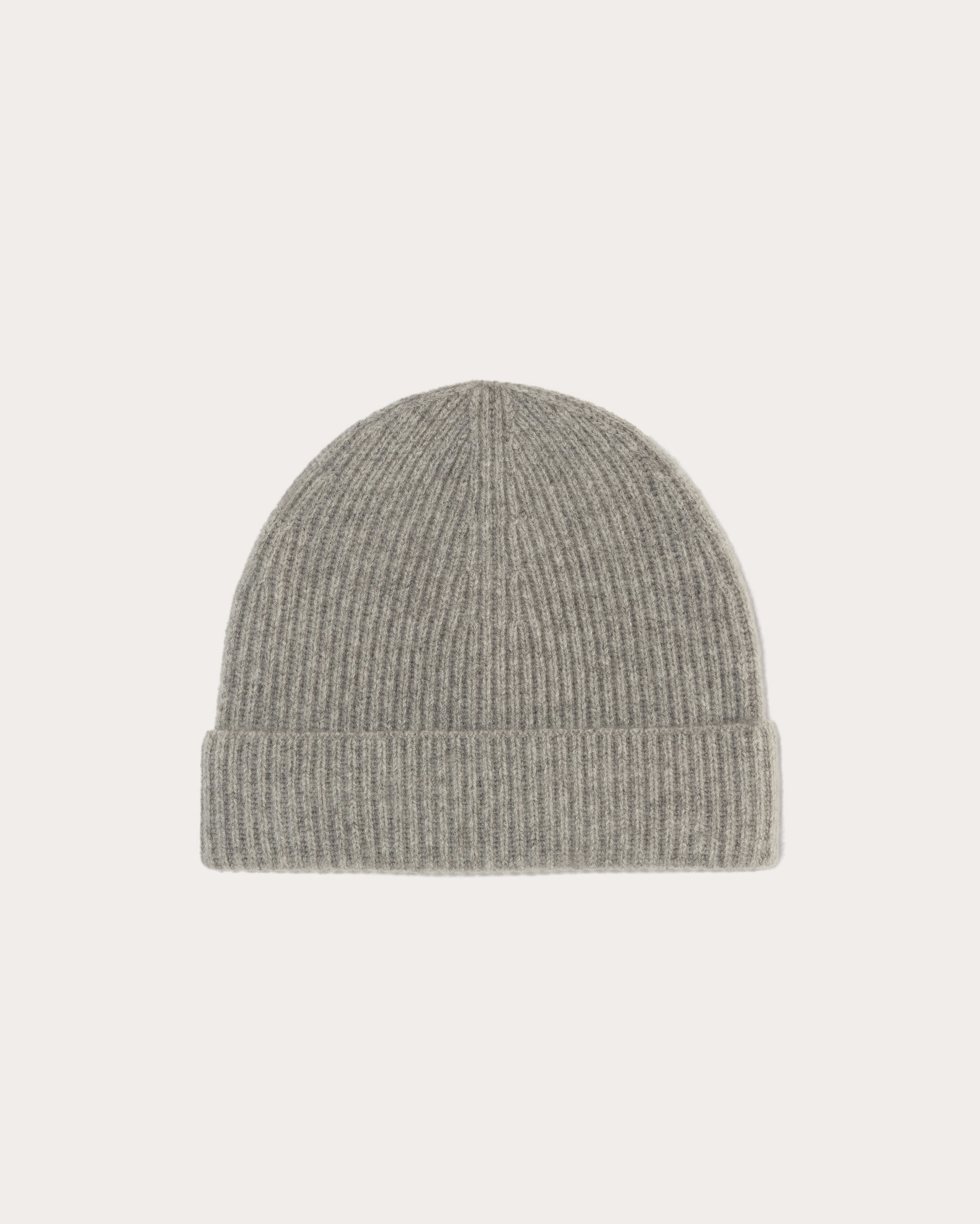The Cashmere Ribbed Beanie