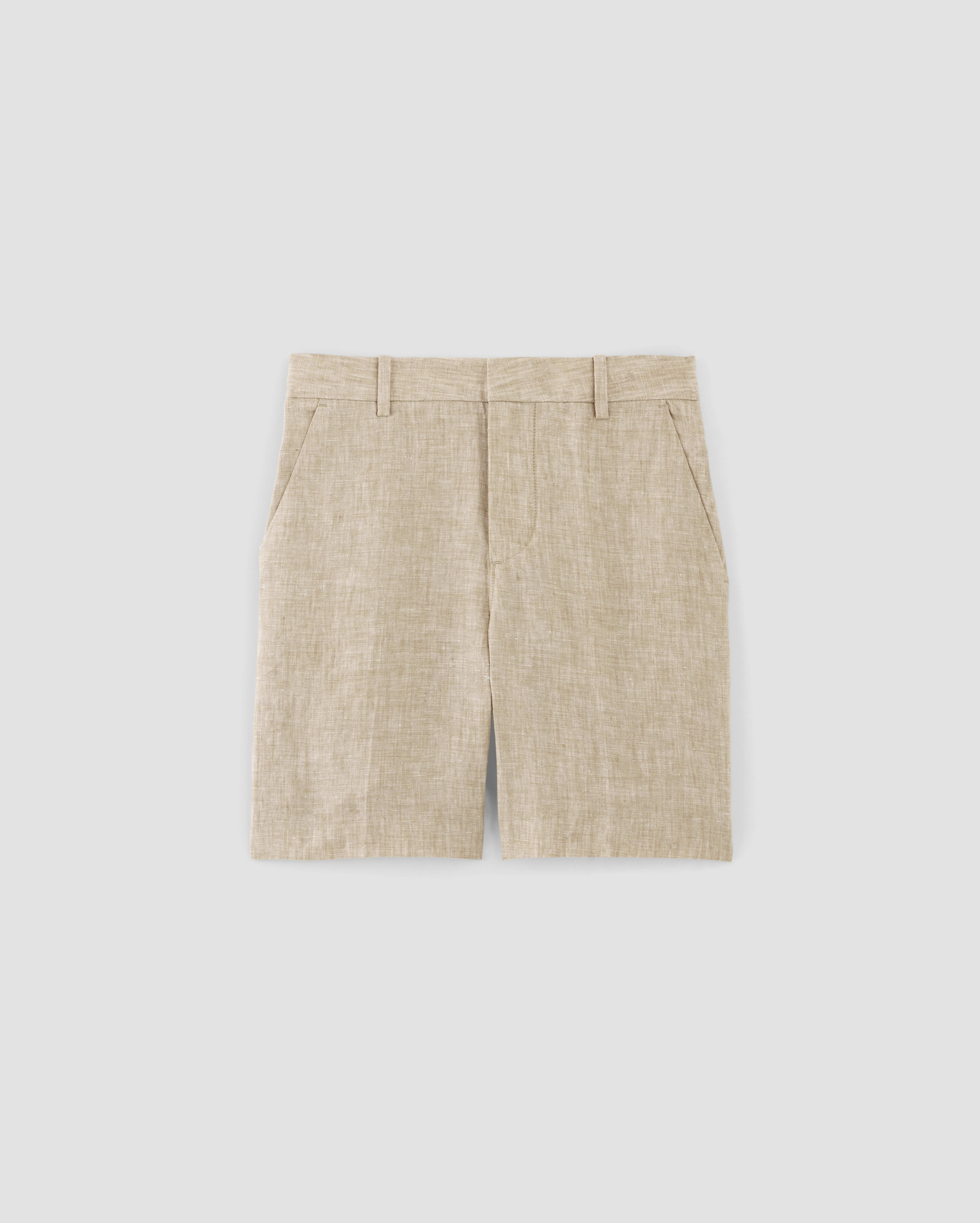 Image of The 7" Linen Trouser Short