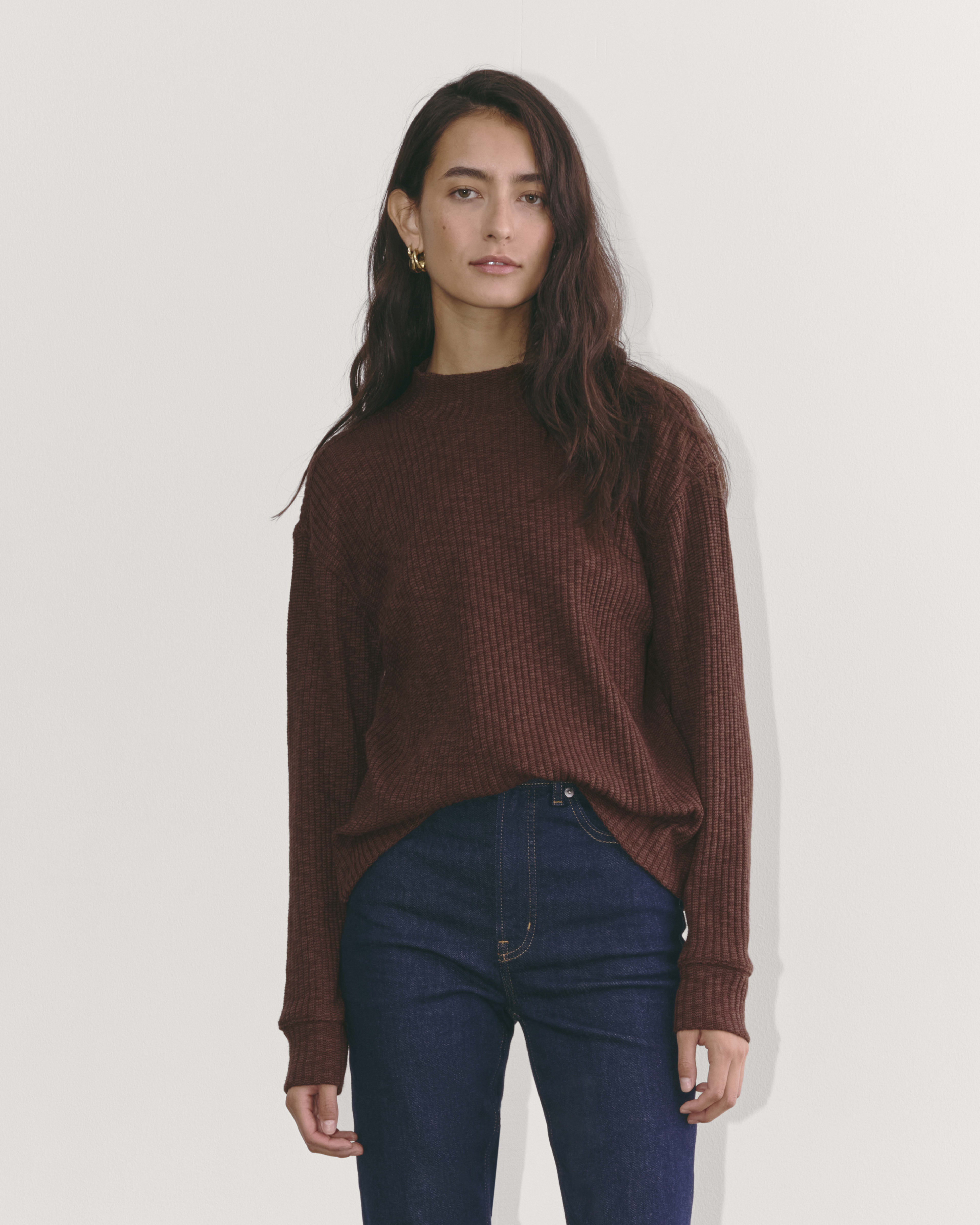 The Cozy Rib Funnel-Neck | Dark Mahogany – Everlane