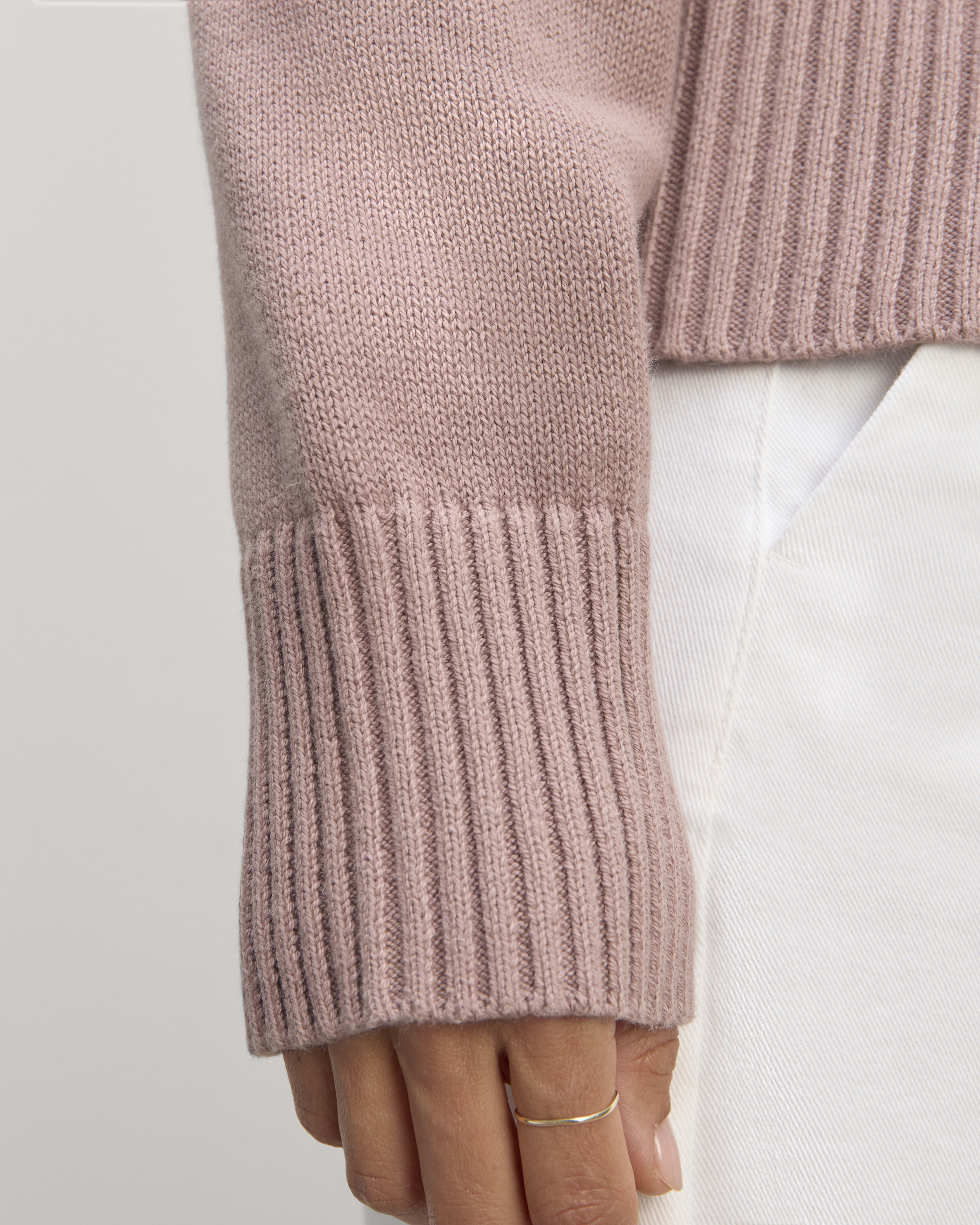 The Boxy Sweater in Everyday Cotton Dusty Rose – Everlane