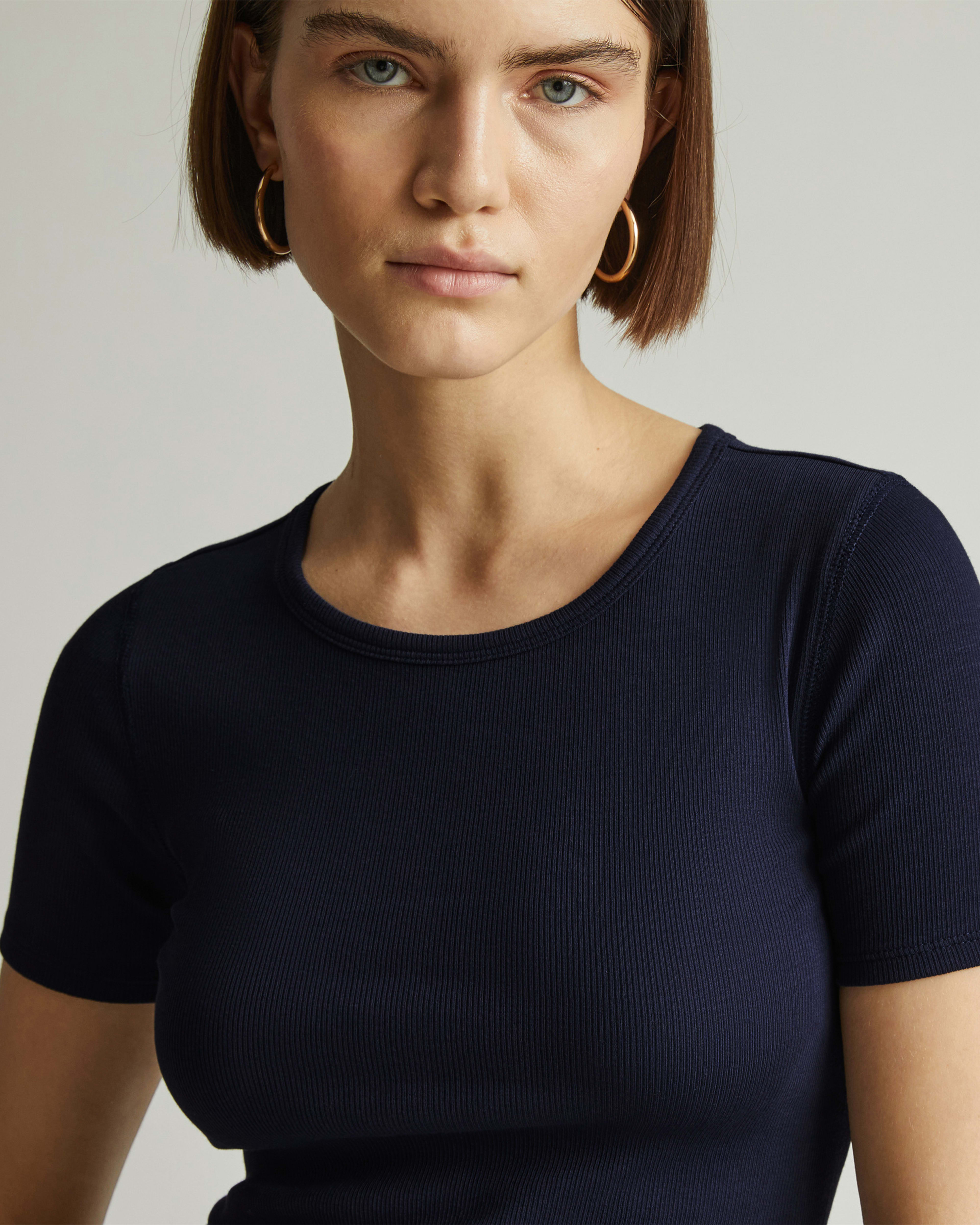 The Luxe Rib Crew | Navy – Everlane