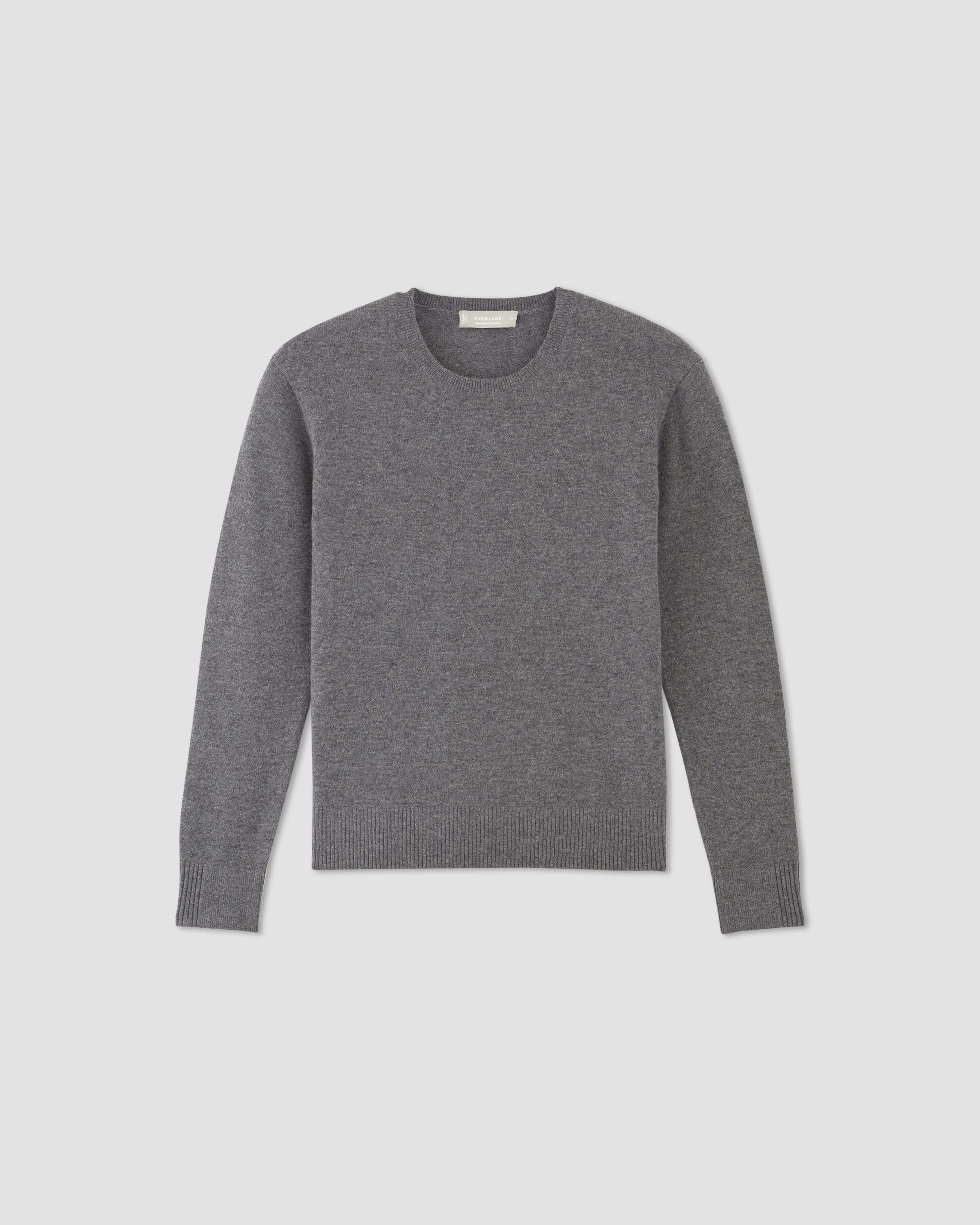 The Cashmere Classic Crew Sweater Heather Charcoal – Everlane