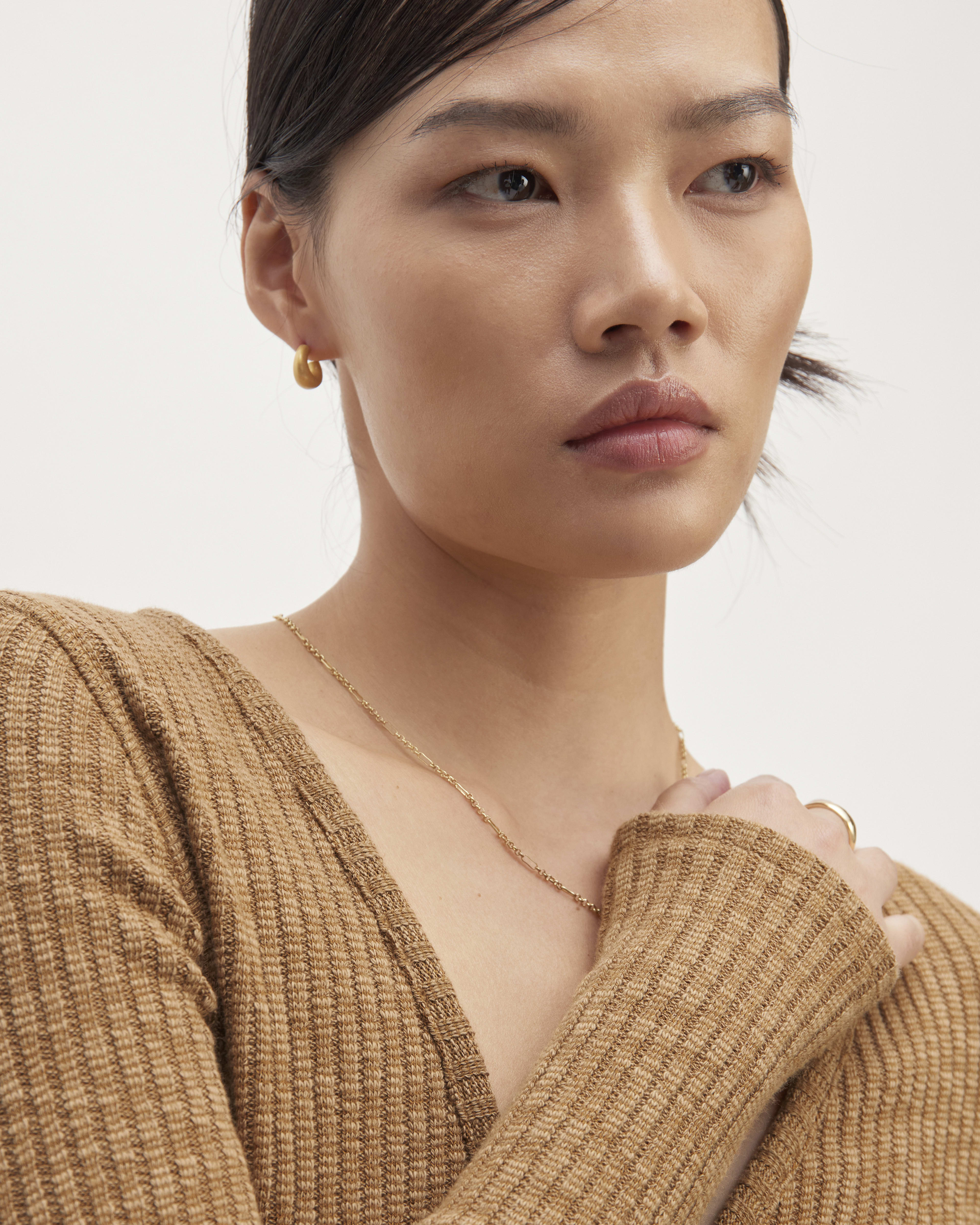 The Cozy Rib Wrap Top | Cappuccino – Everlane