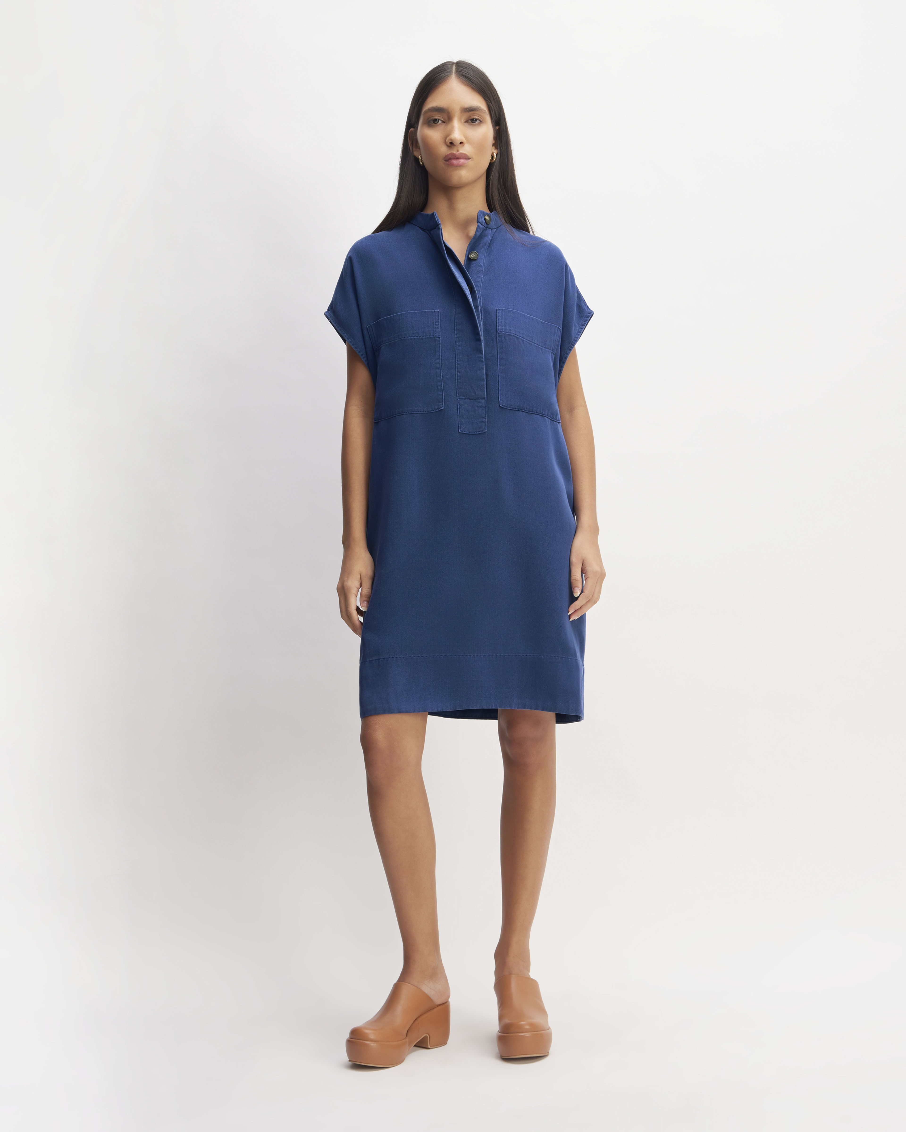 The TENCEL™ Easy Workwear Dress | Bellwether Blue – Everlane