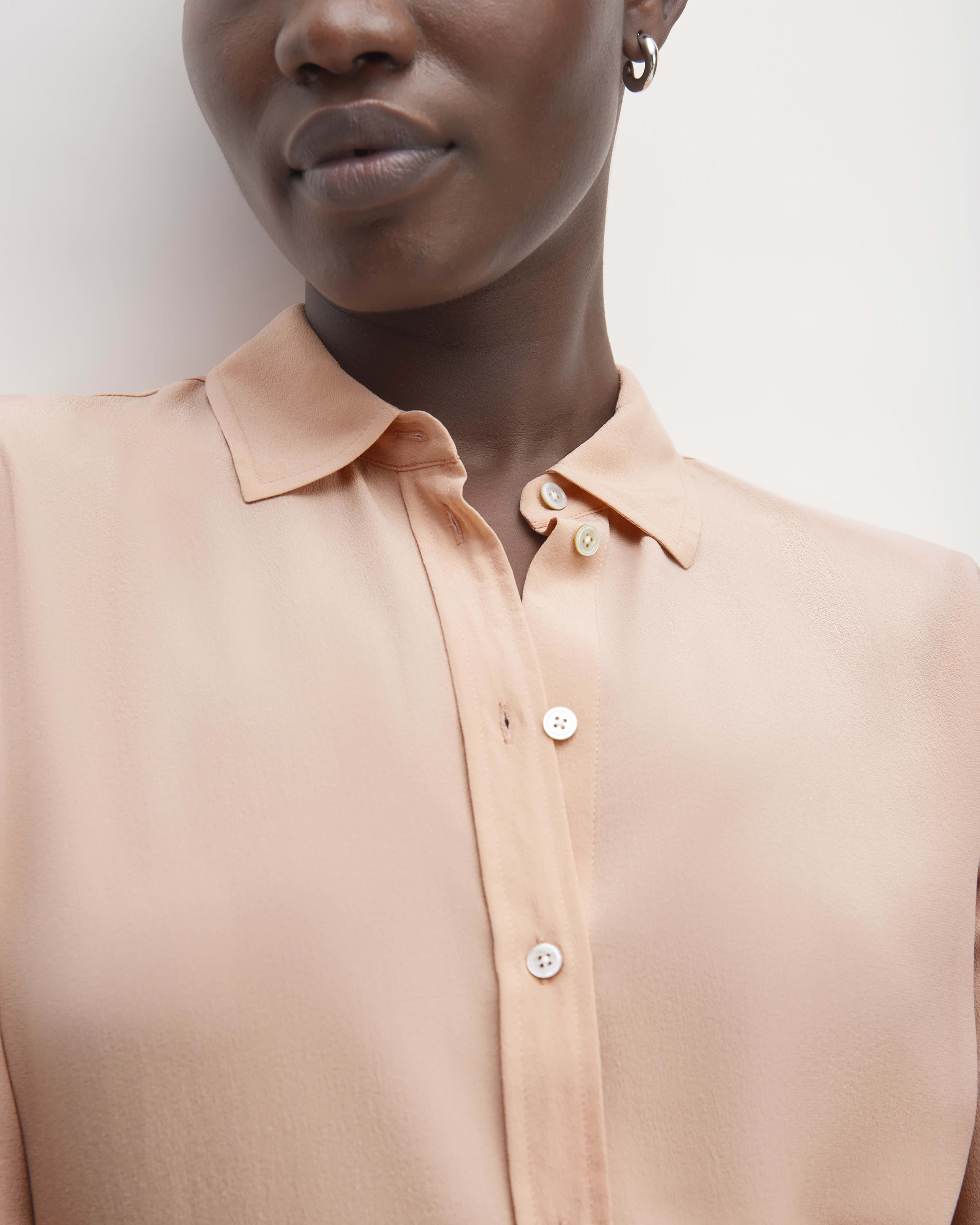 The Must-Have Shirt in Washable Silk | Blush Pink – Everlane