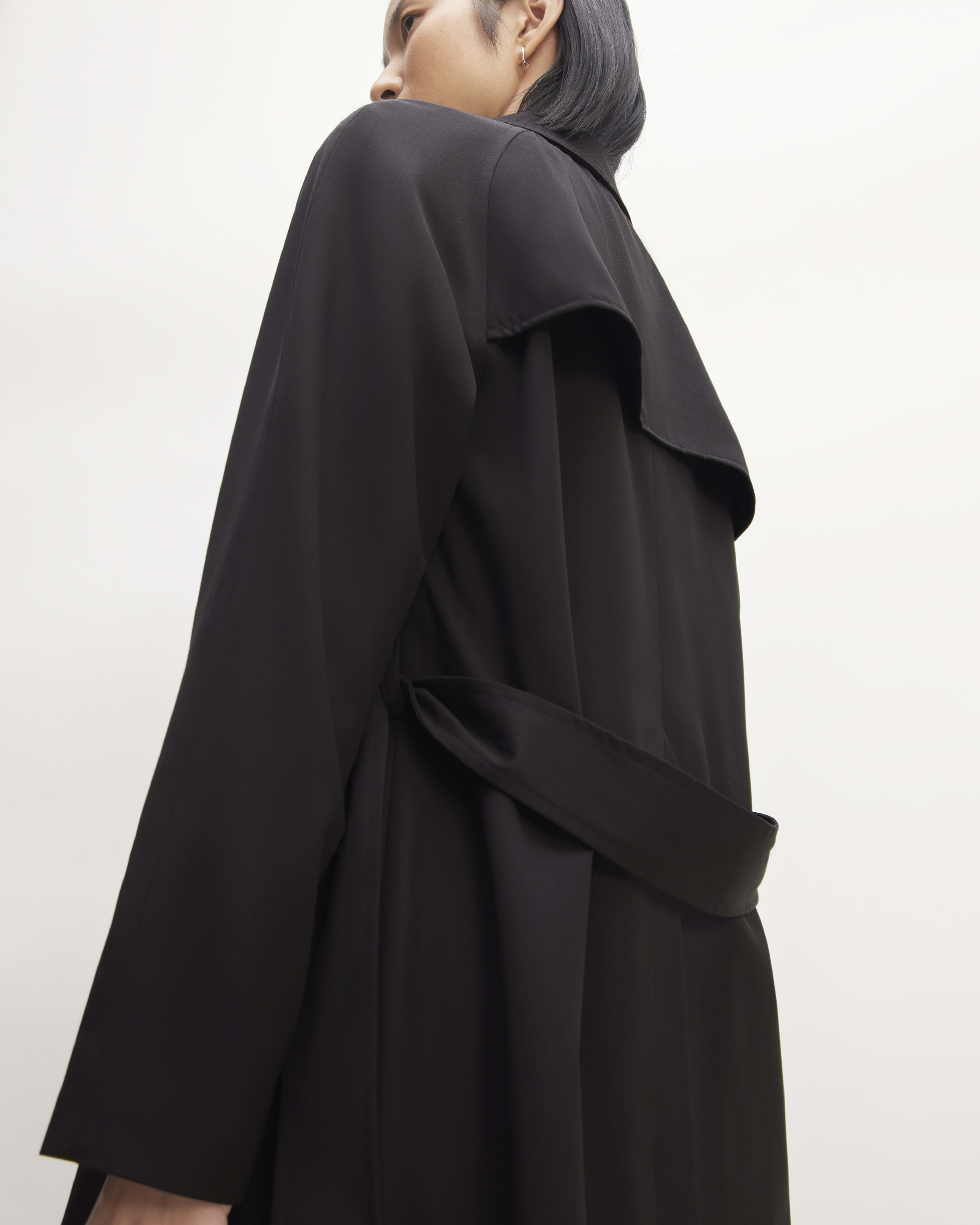 The Italian Wool Modern Trench | Black – Everlane