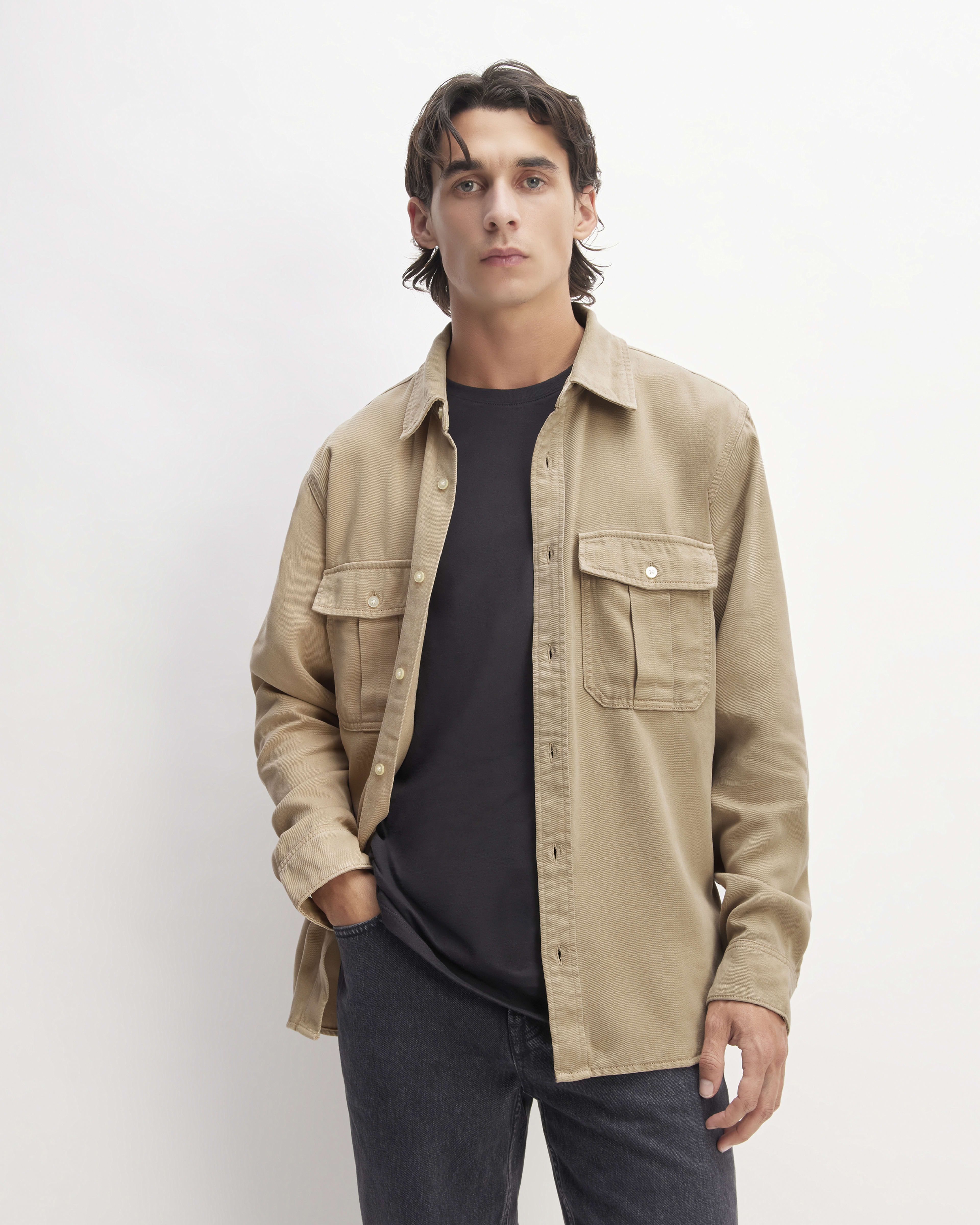 The Utility Shirt Jacket in Buttersoft | Cornstalk – Everlane