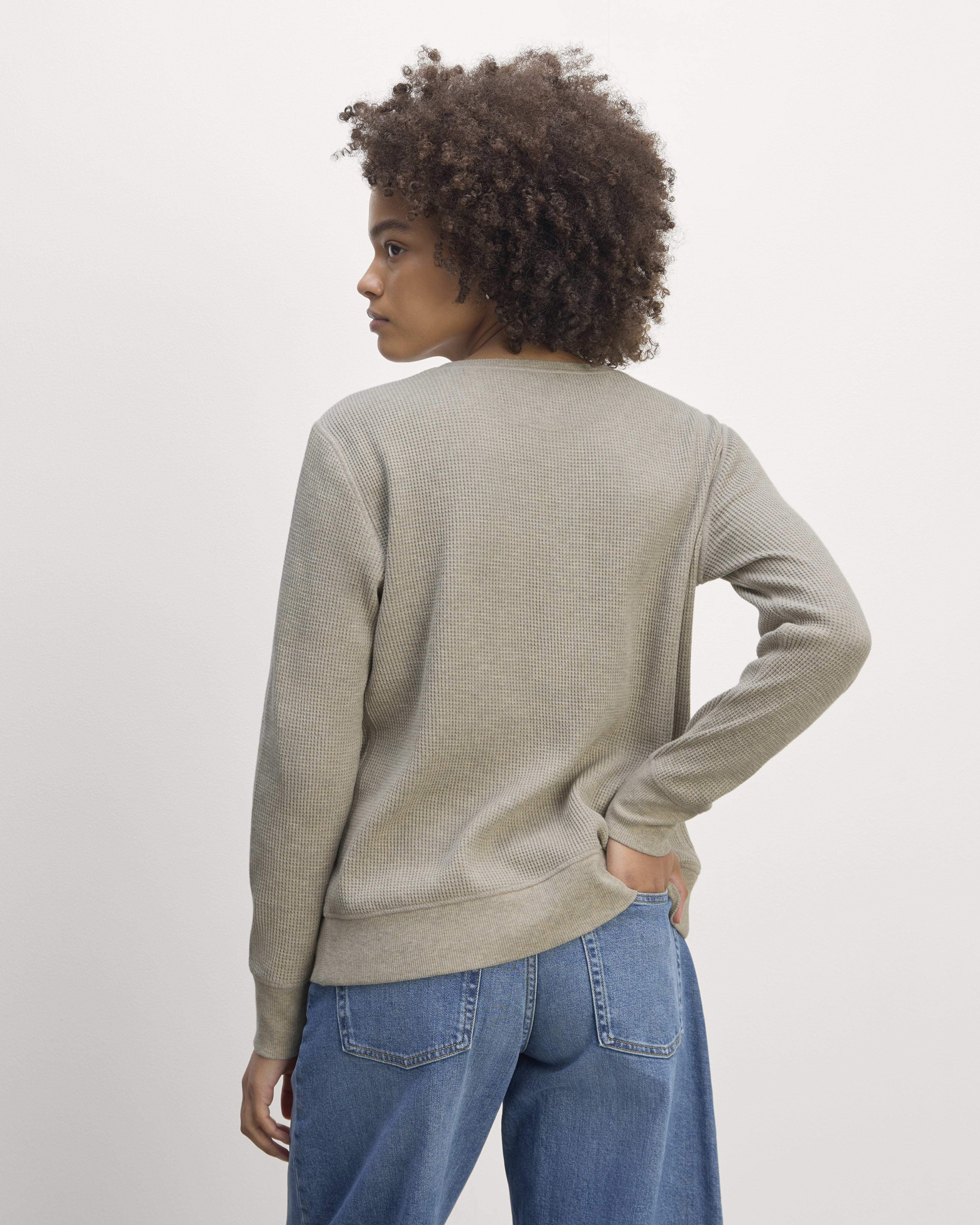 The Waffle Henley Oatmeal Heather – Everlane
