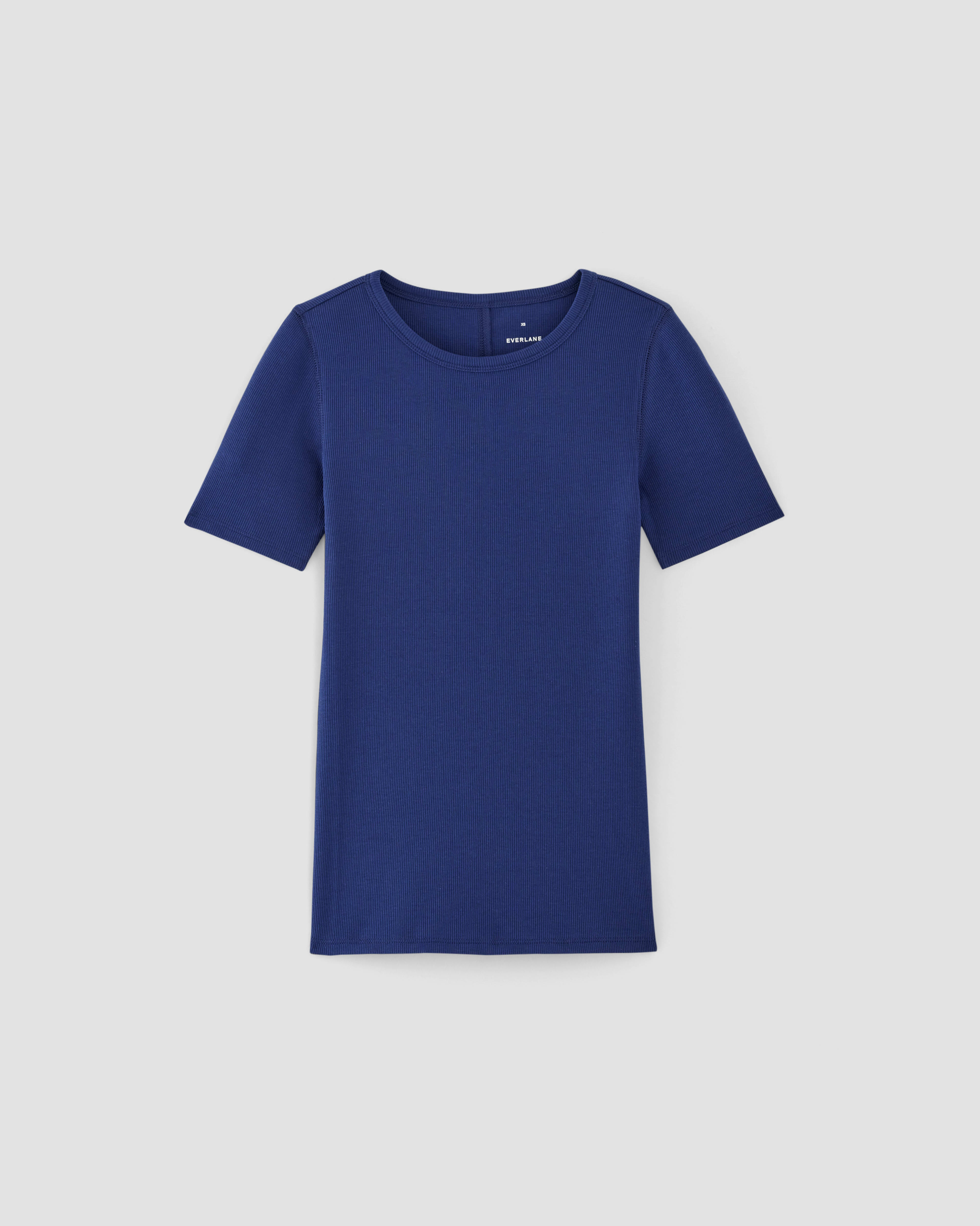 The Luxe Rib Crew | Bellwether Blue – Everlane