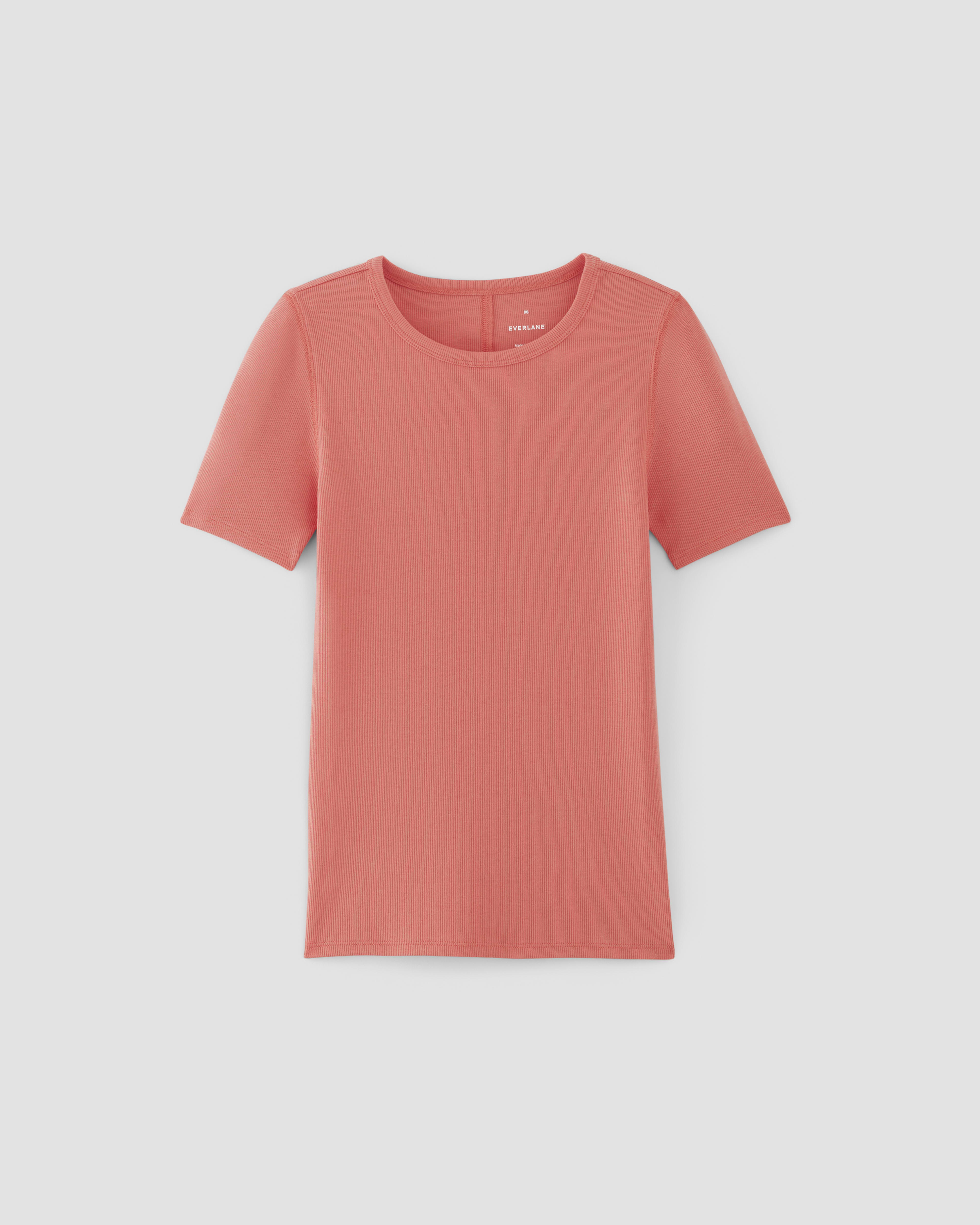 The Luxe Rib Crew | Coral – Everlane