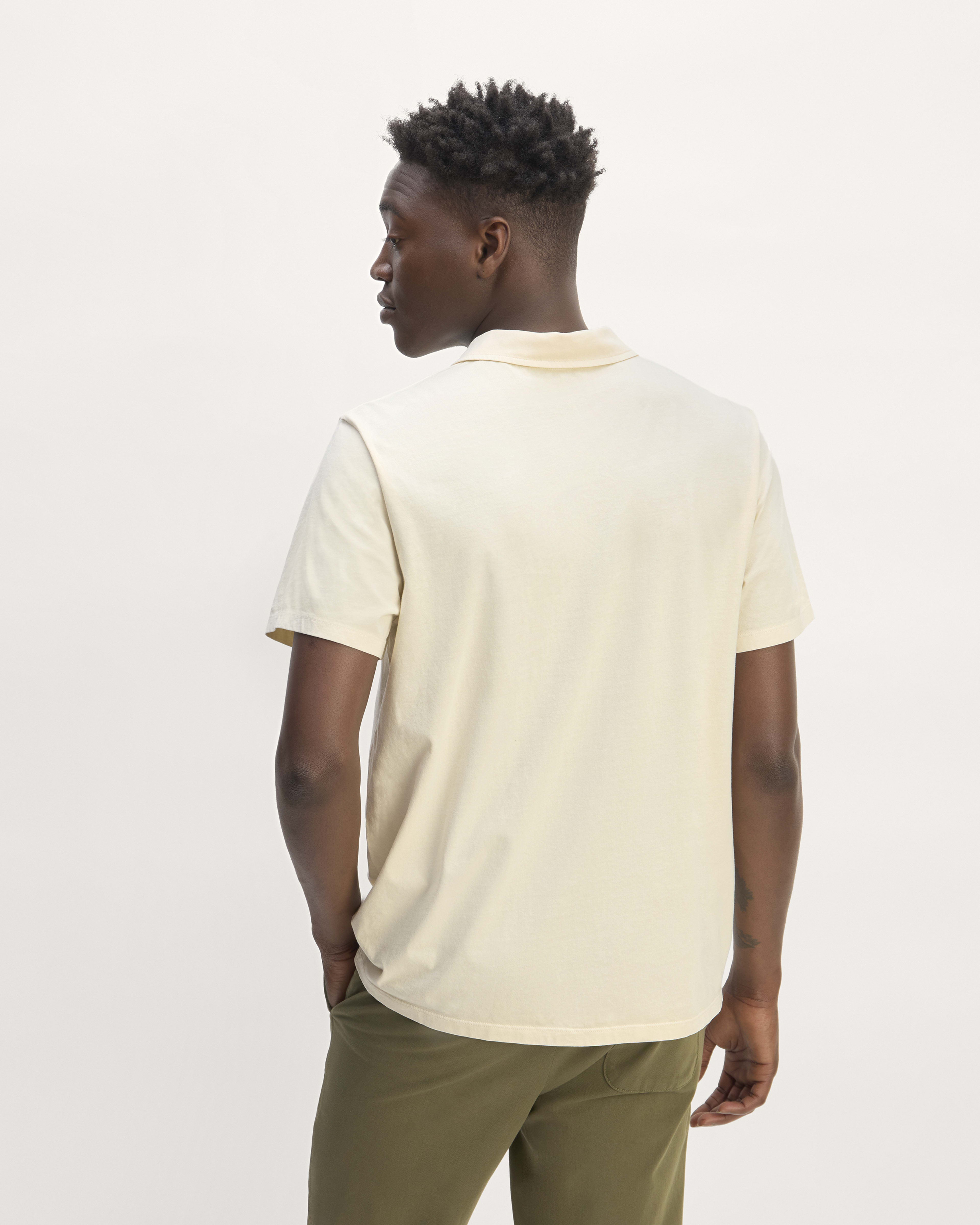 The Essential Organic Garment-Dyed Polo | Parchment – Everlane