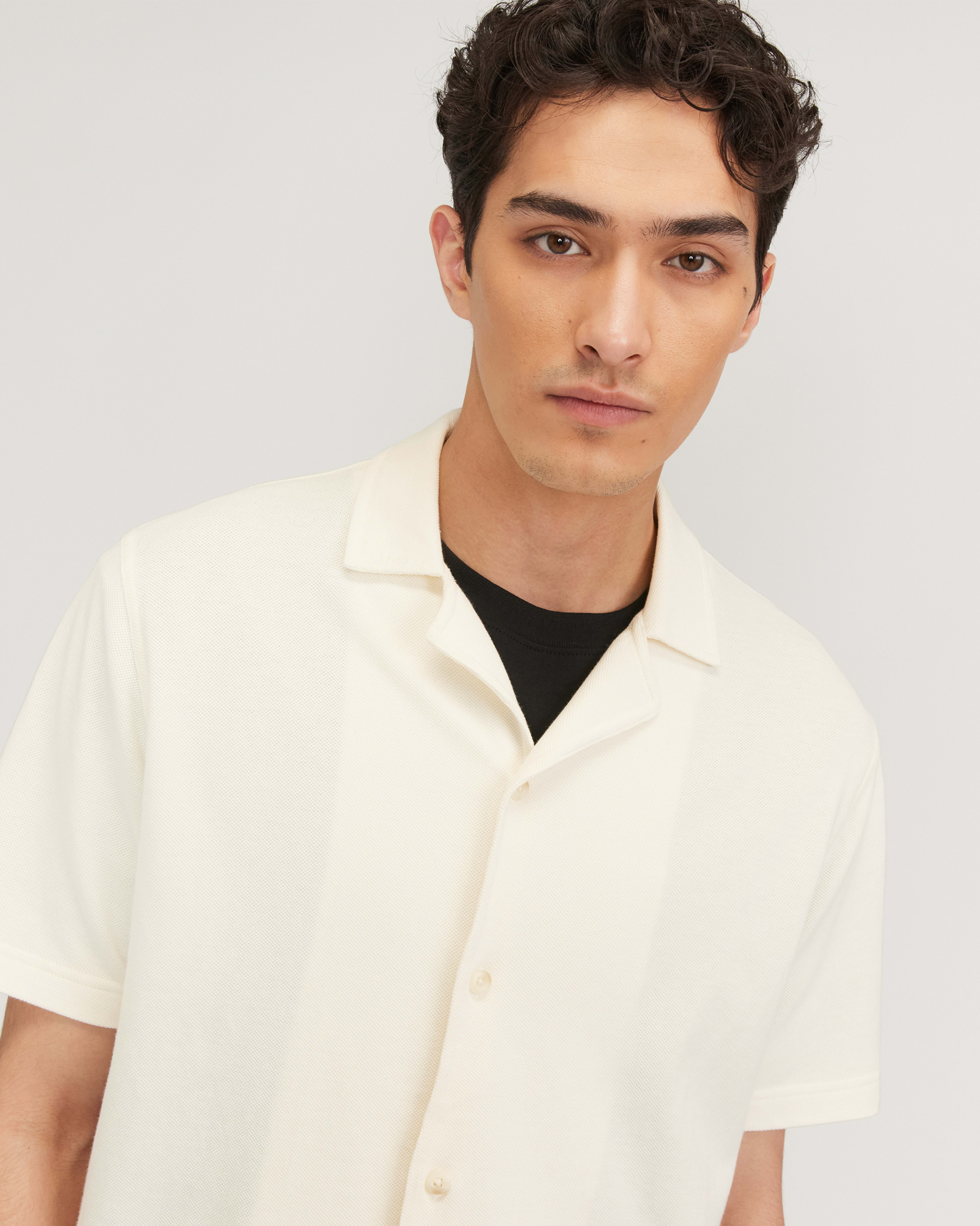 The Pique Short-Sleeve Shirt | Bone – Everlane