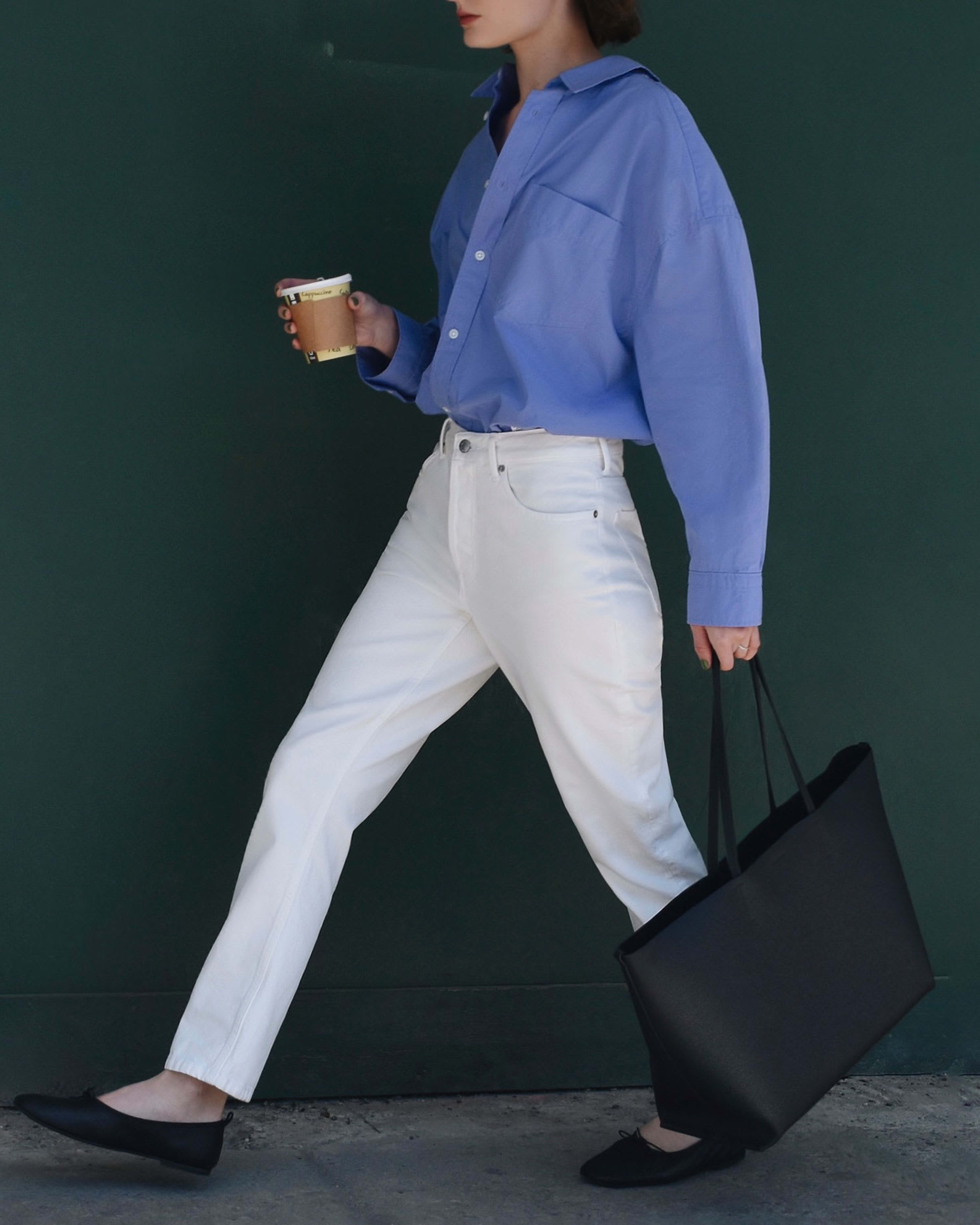 The Poplin Tie Back Shirt Cornflower Blue – Everlane