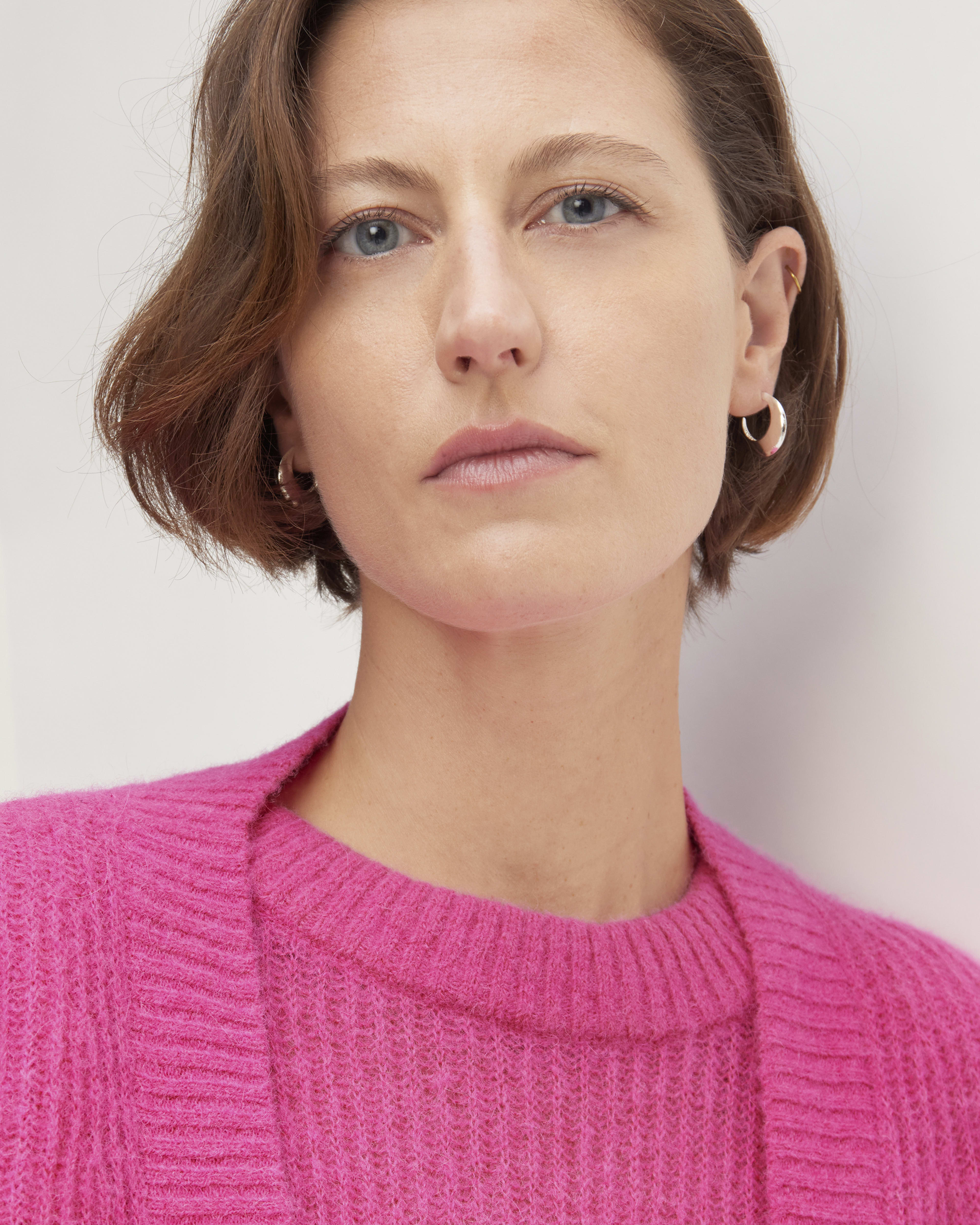 The Alpaca Oversized Cardigan Fuchsia Pink – Everlane