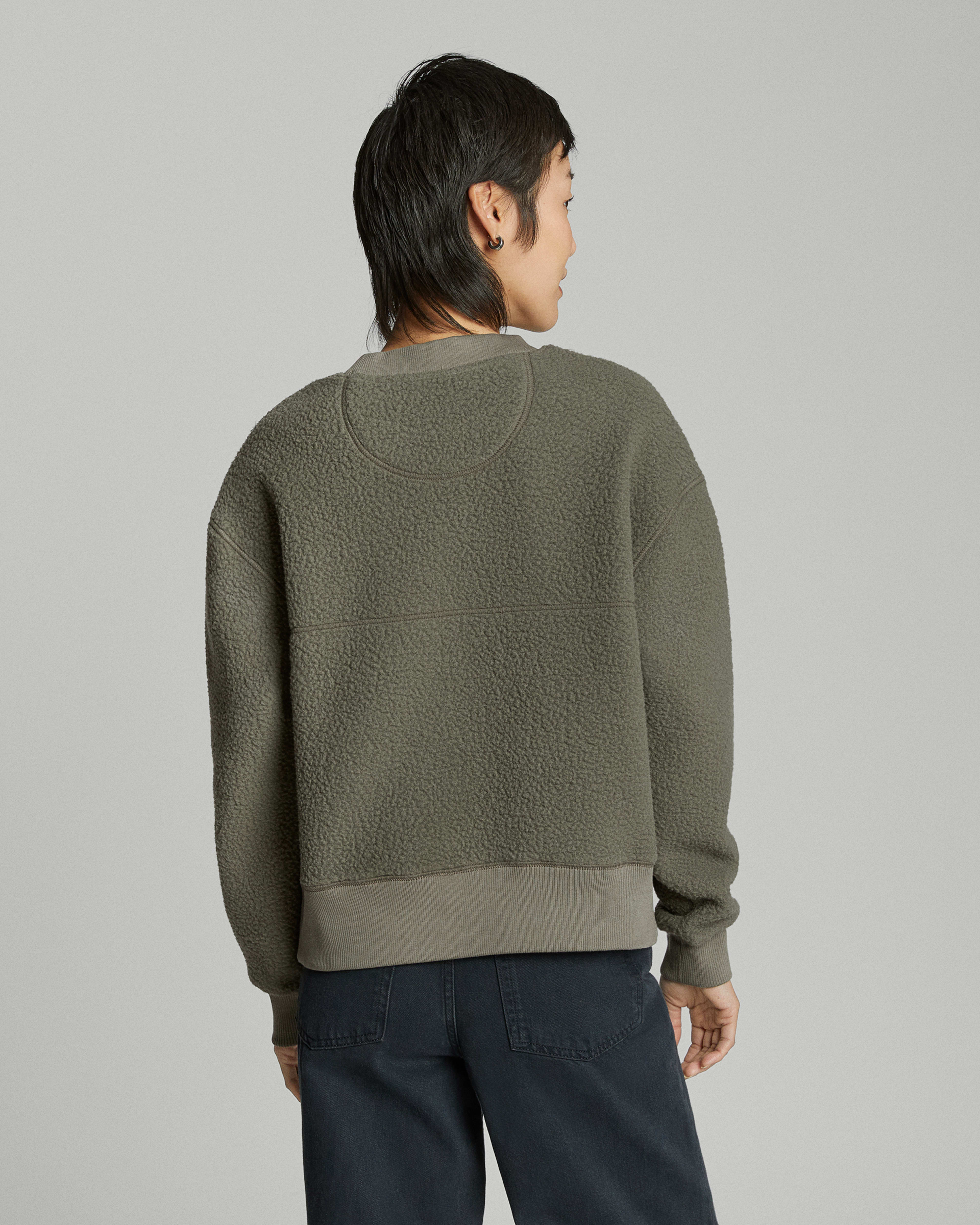 The ReNew Teddy Oversized Crew Kalamata – Everlane