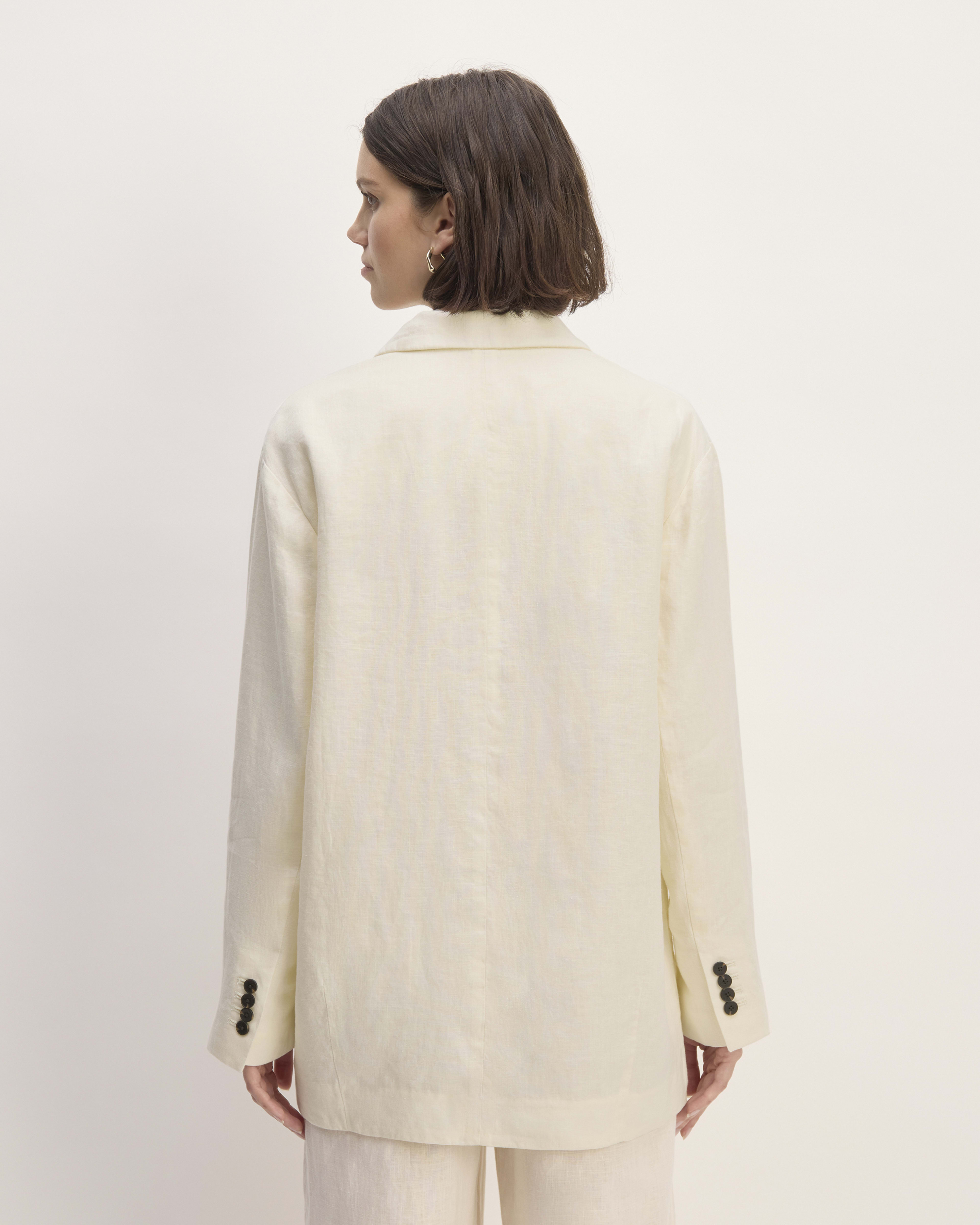 The Linen Double Breasted Blazer | Bone – Everlane