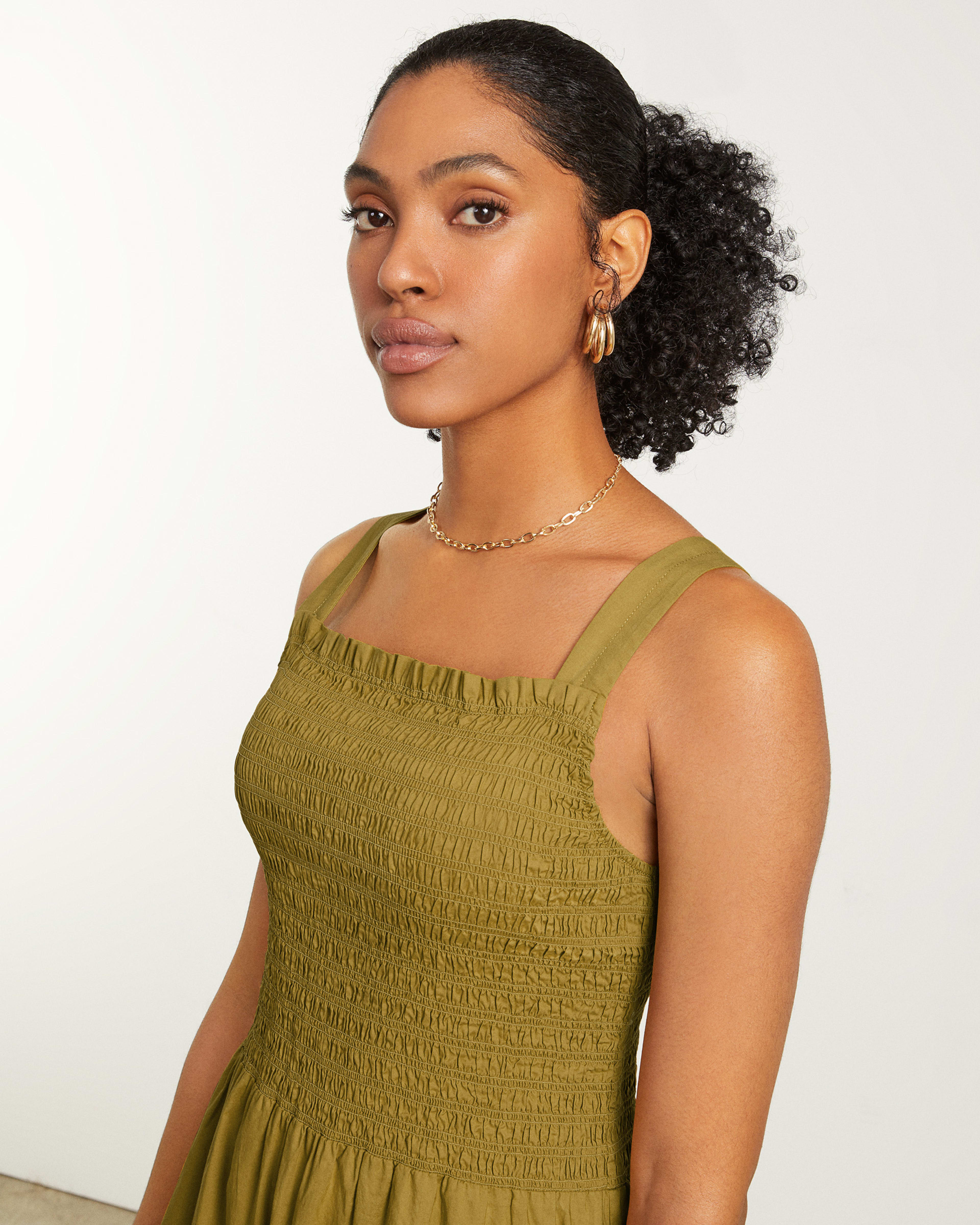The Smock Dress Autumn Fern – Everlane