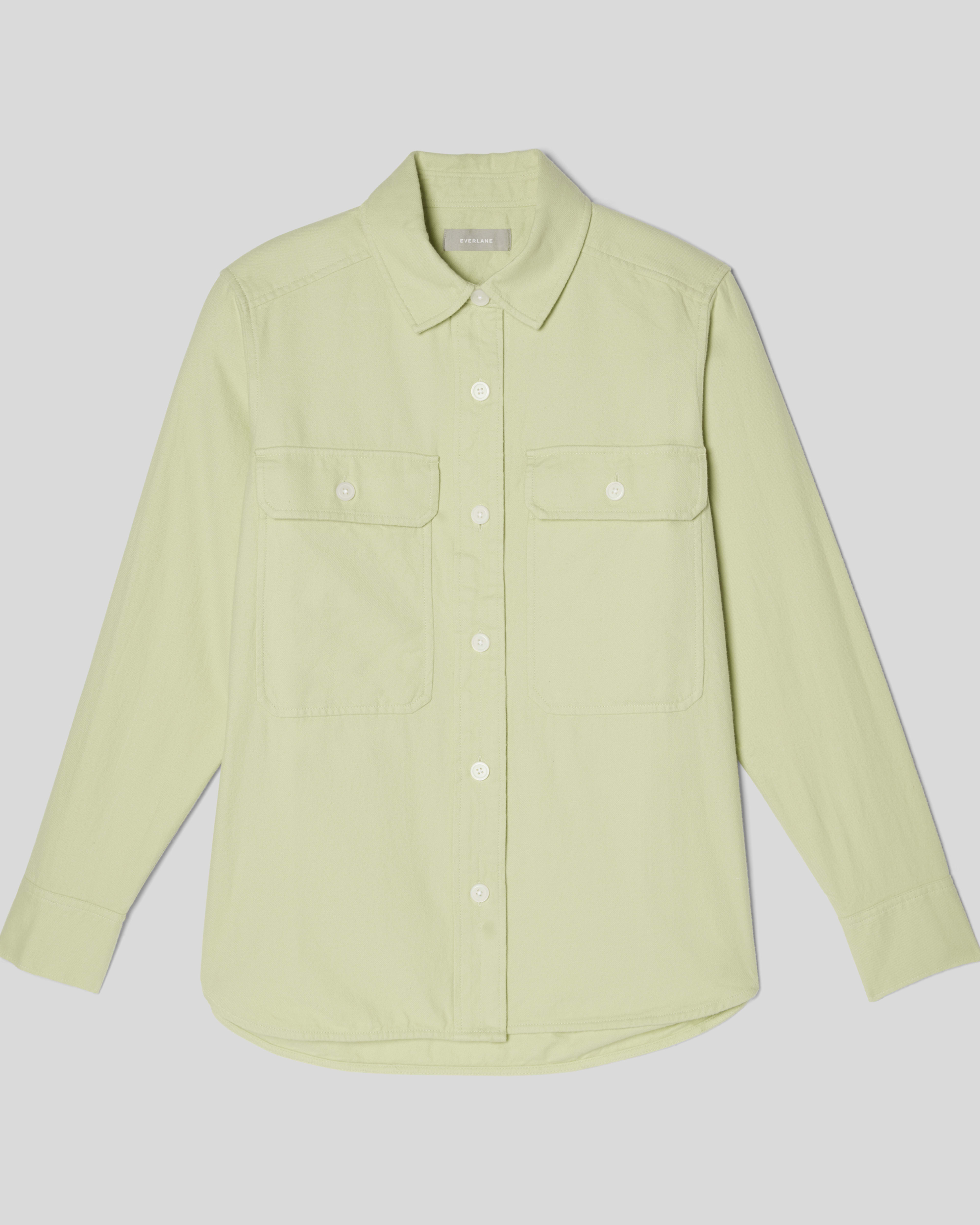 The Classic Cotton Flannel Shirt Seafoam Green – Everlane