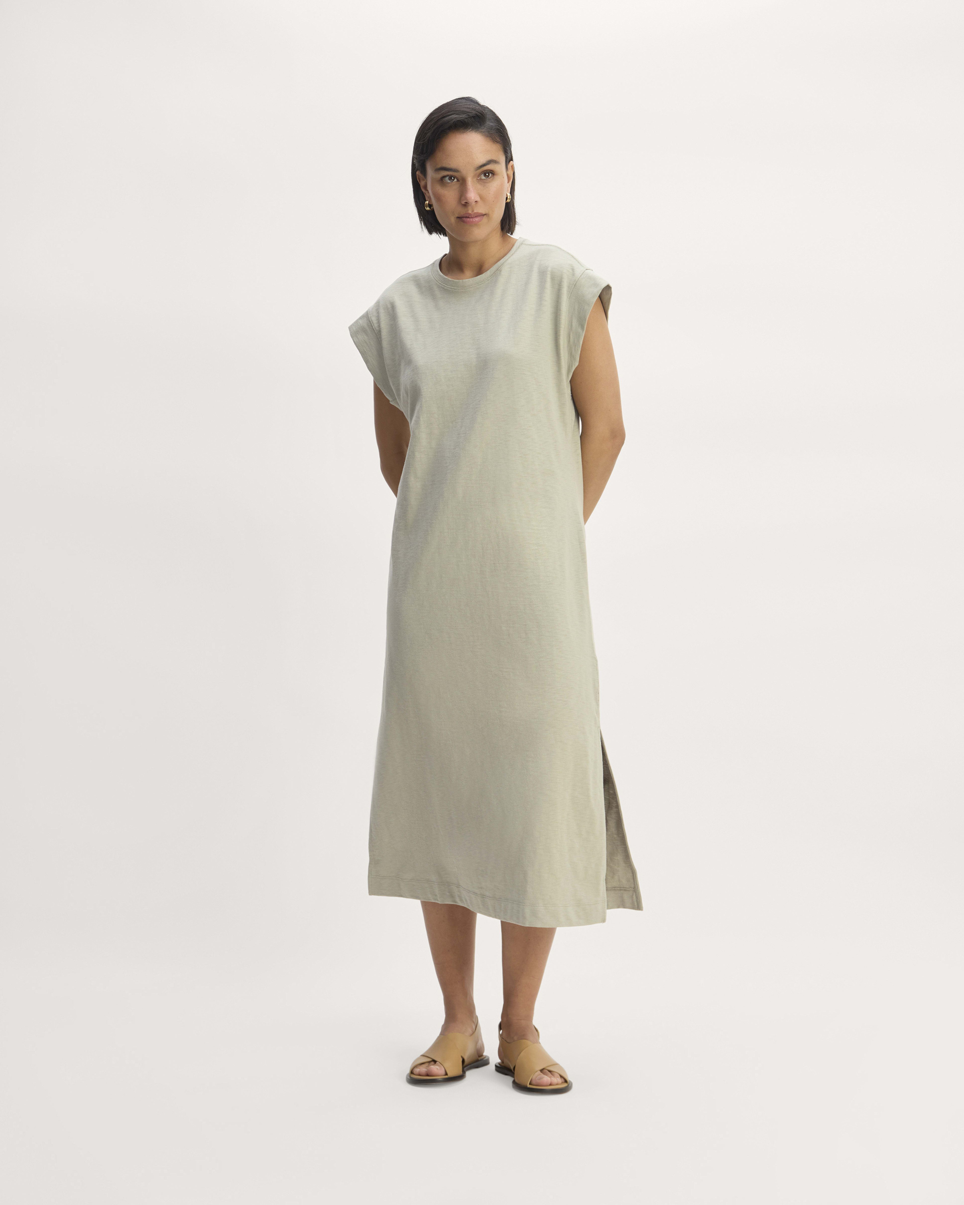 The Muscle Tee Midi Dress | Seagrass – Everlane