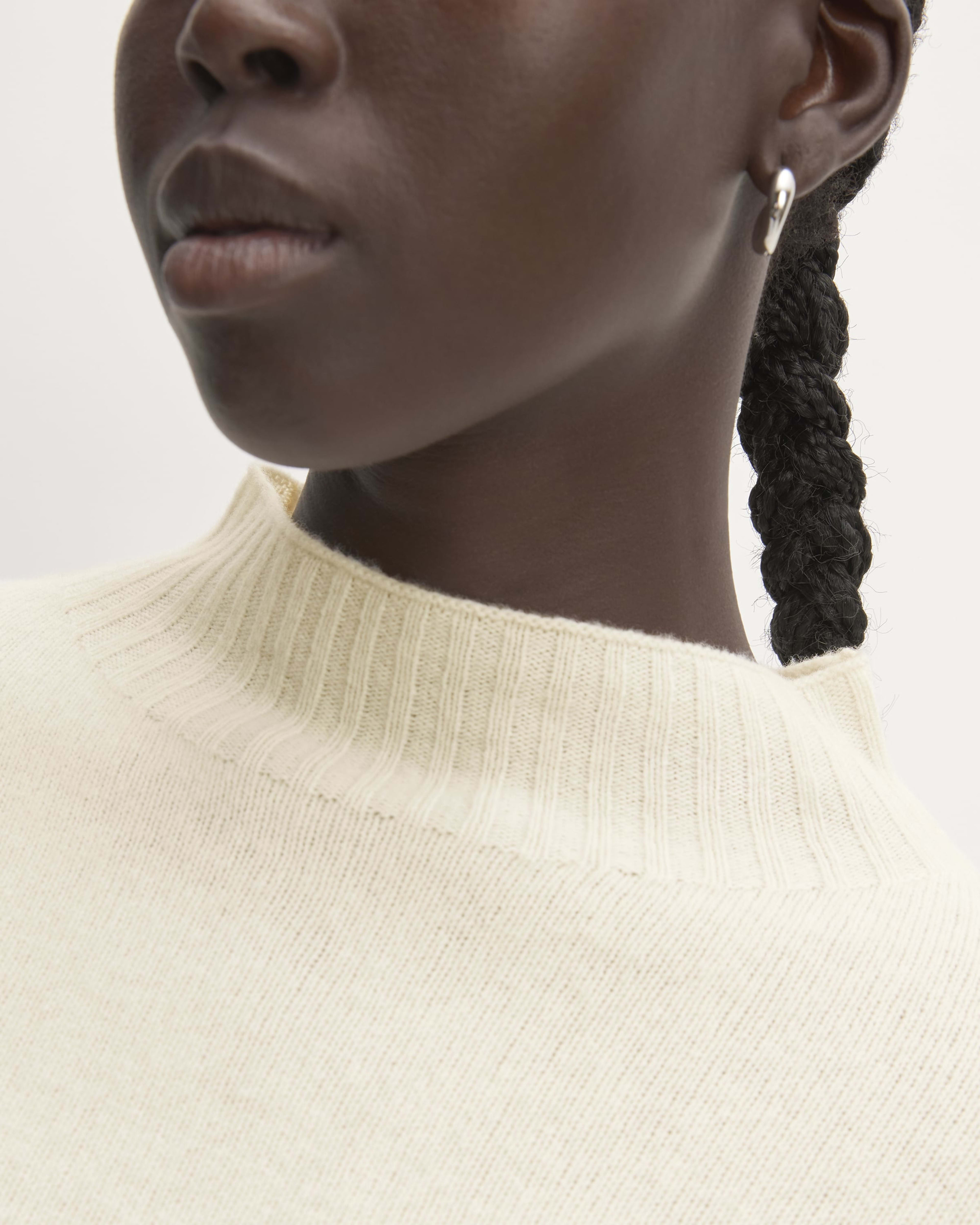 The Good Merino Wool Mockneck Sweater Bone – Everlane