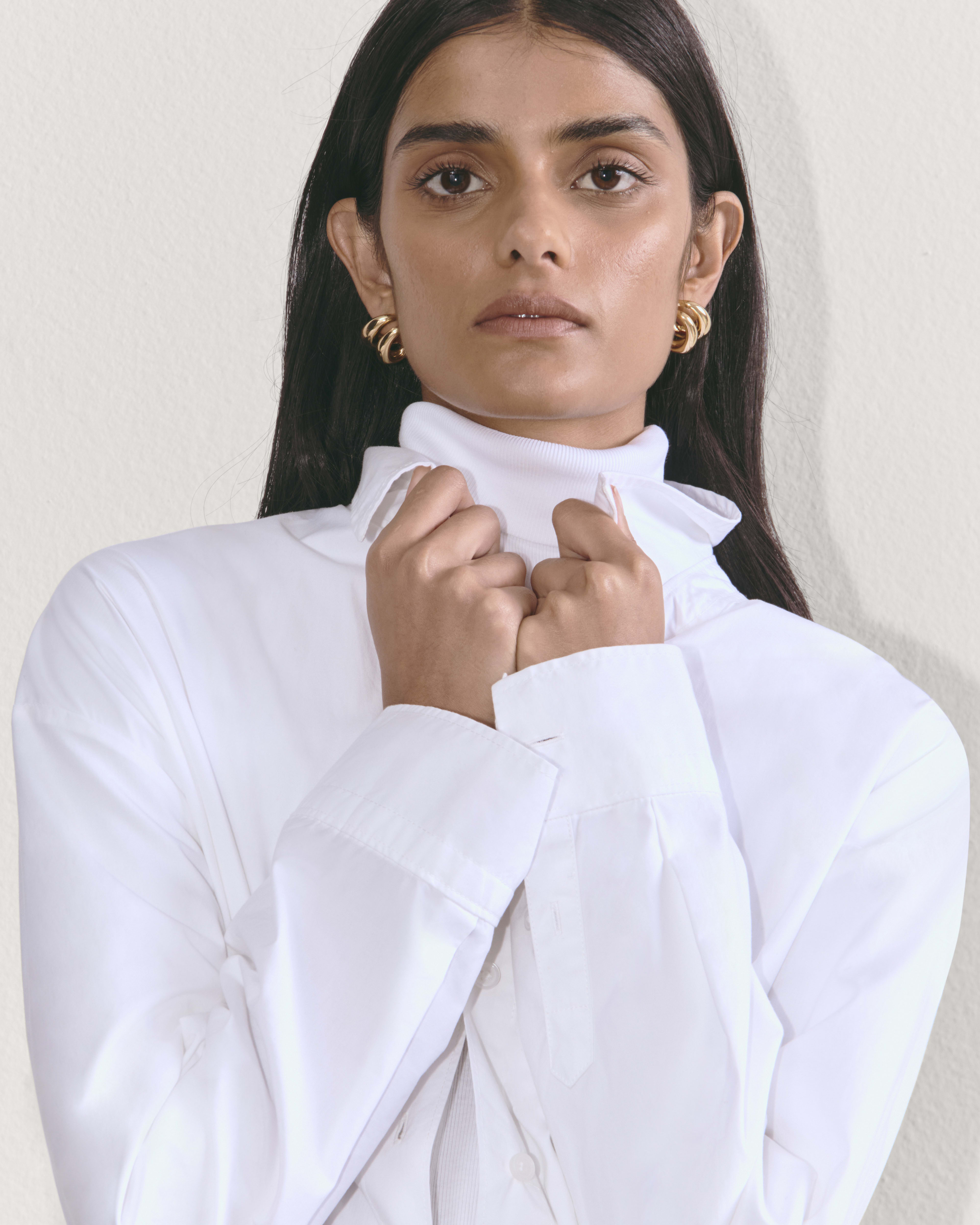 The Luxe Rib Turtleneck White – Everlane
