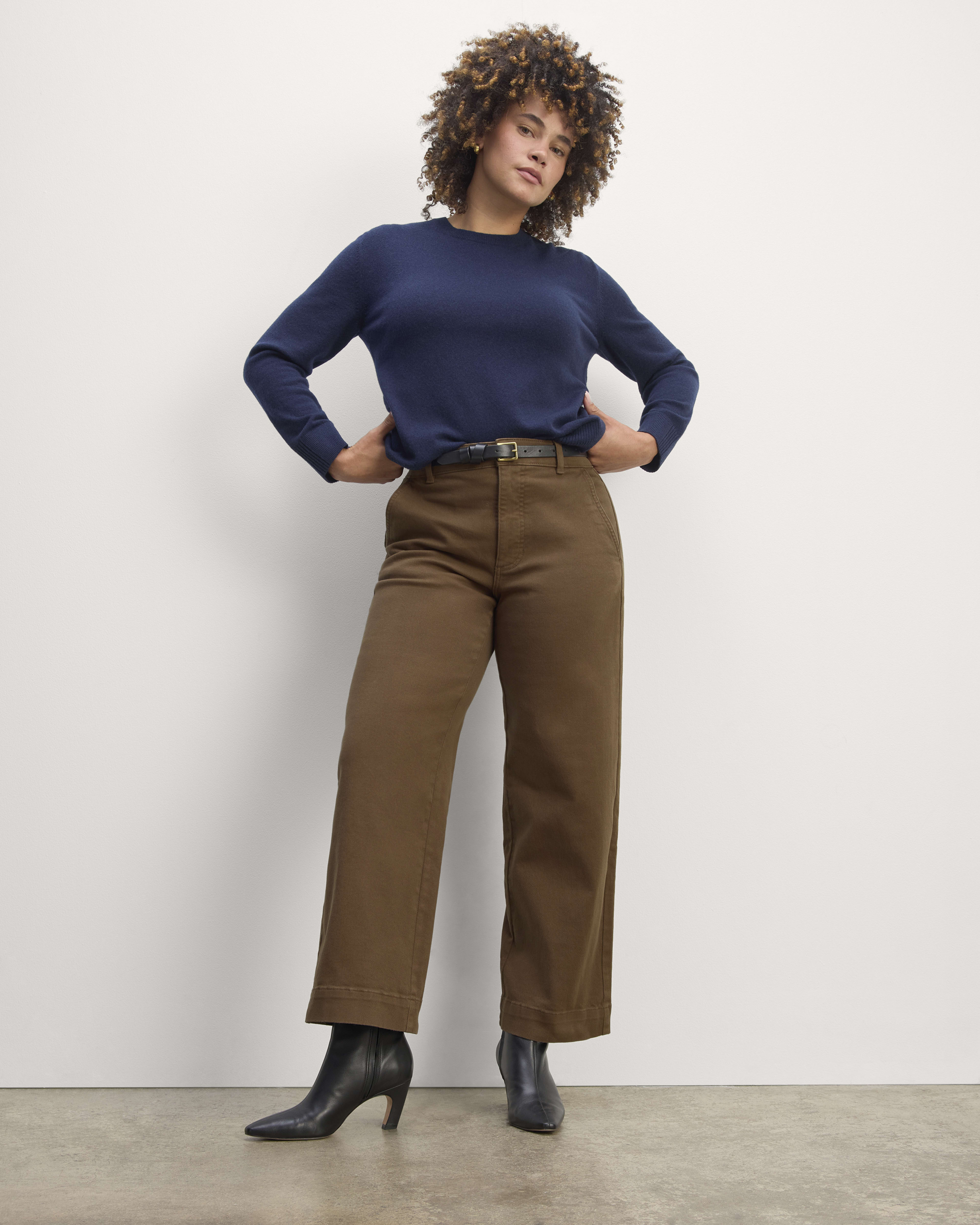 The Utility Wide-Leg Pant | Cocoa – Everlane